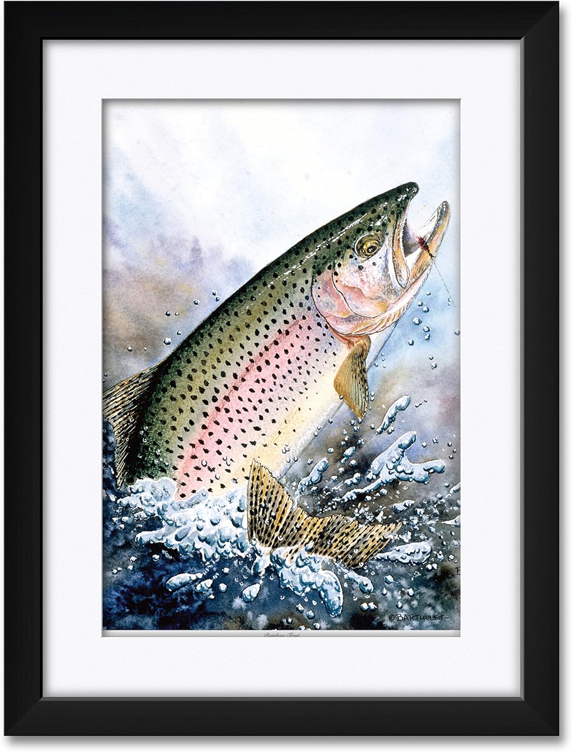 AABERIC The - Fish Poster Rainbow Trout Decor, Giclee Art Print Poster ...