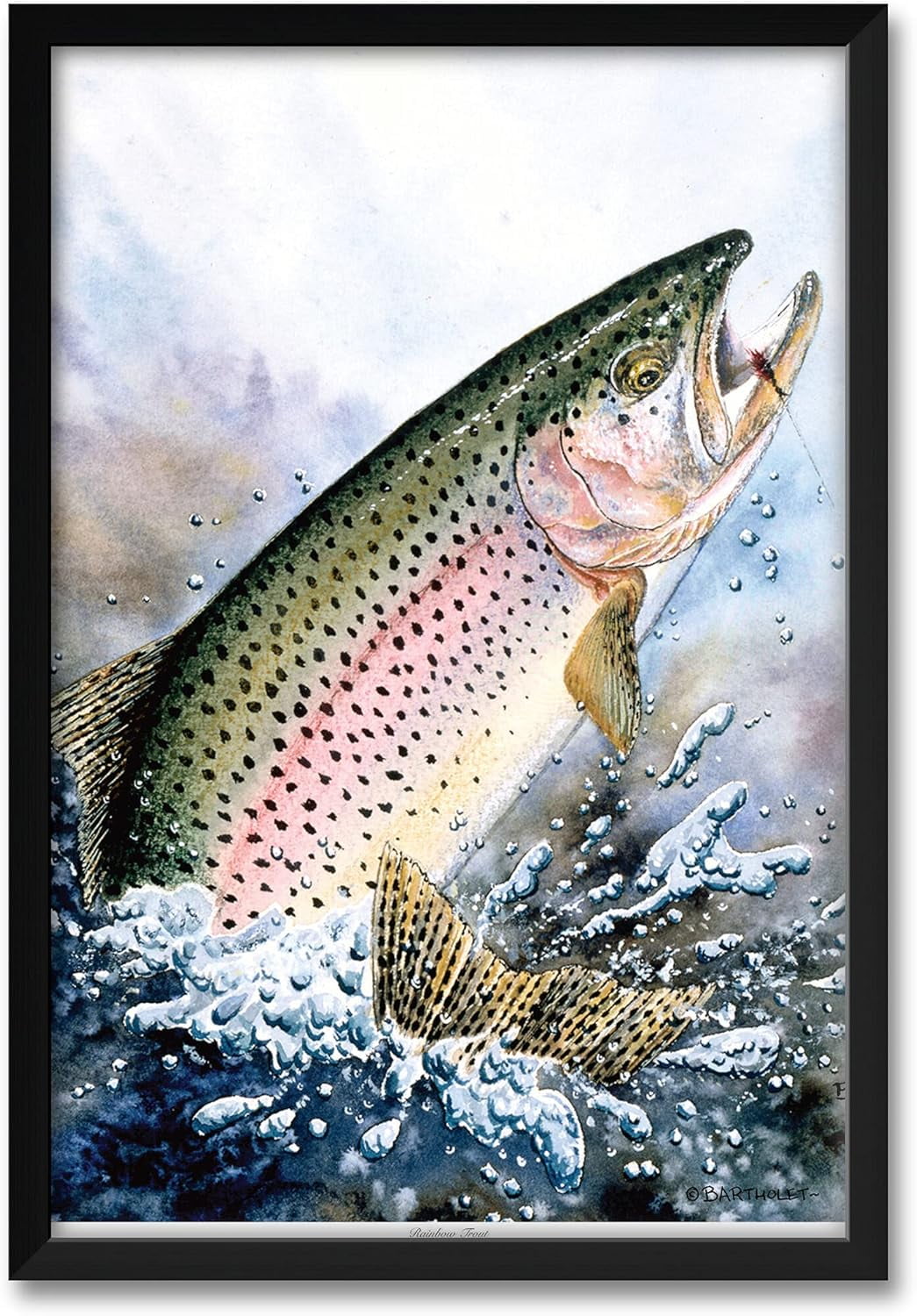 AABERIC The - Fish Poster Rainbow Trout Decor, Giclee Art Print Poster ...