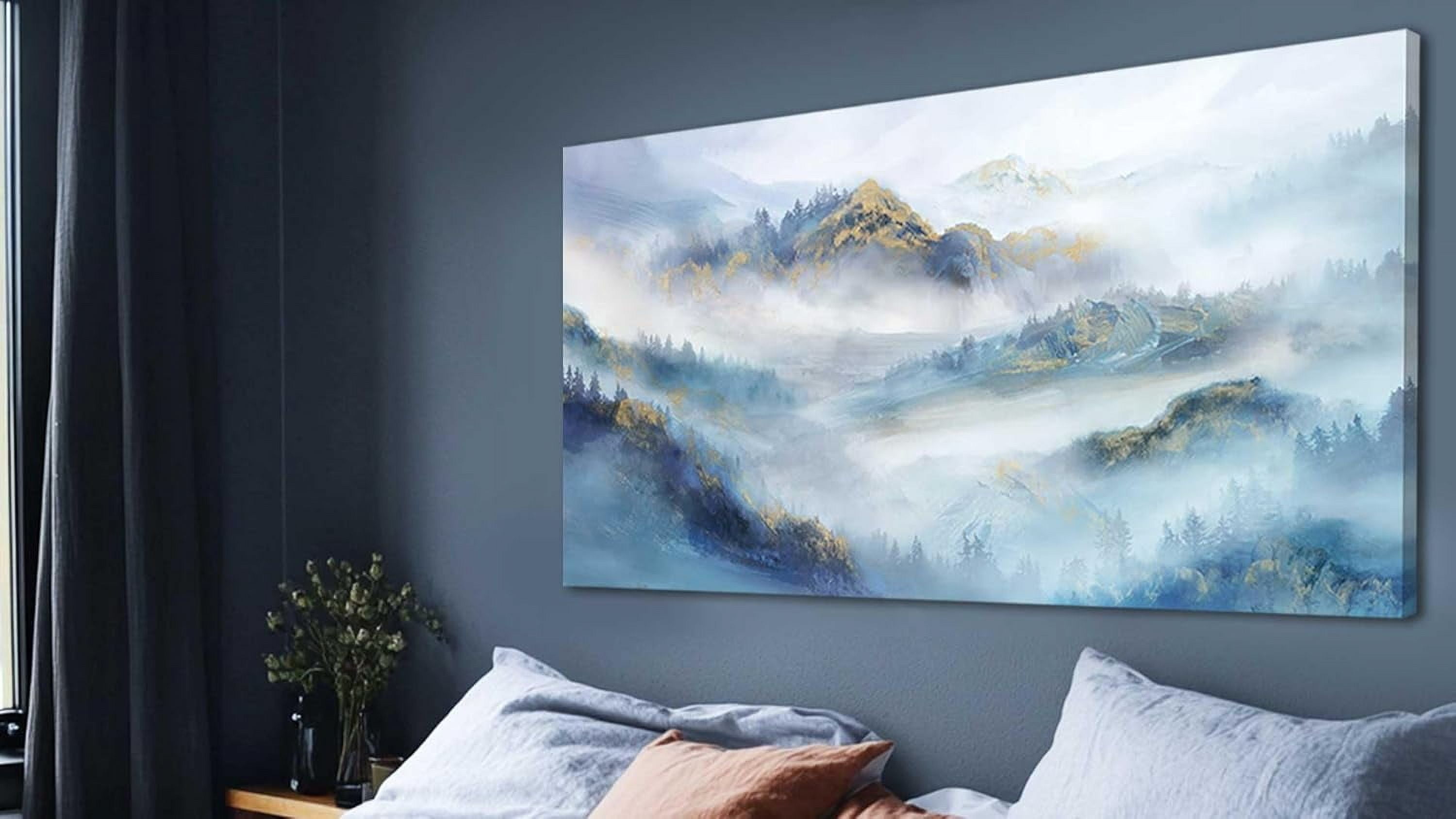 AABERIC Flower Pictures Wall Decor Oil Painting Abstract Artwork Office ...