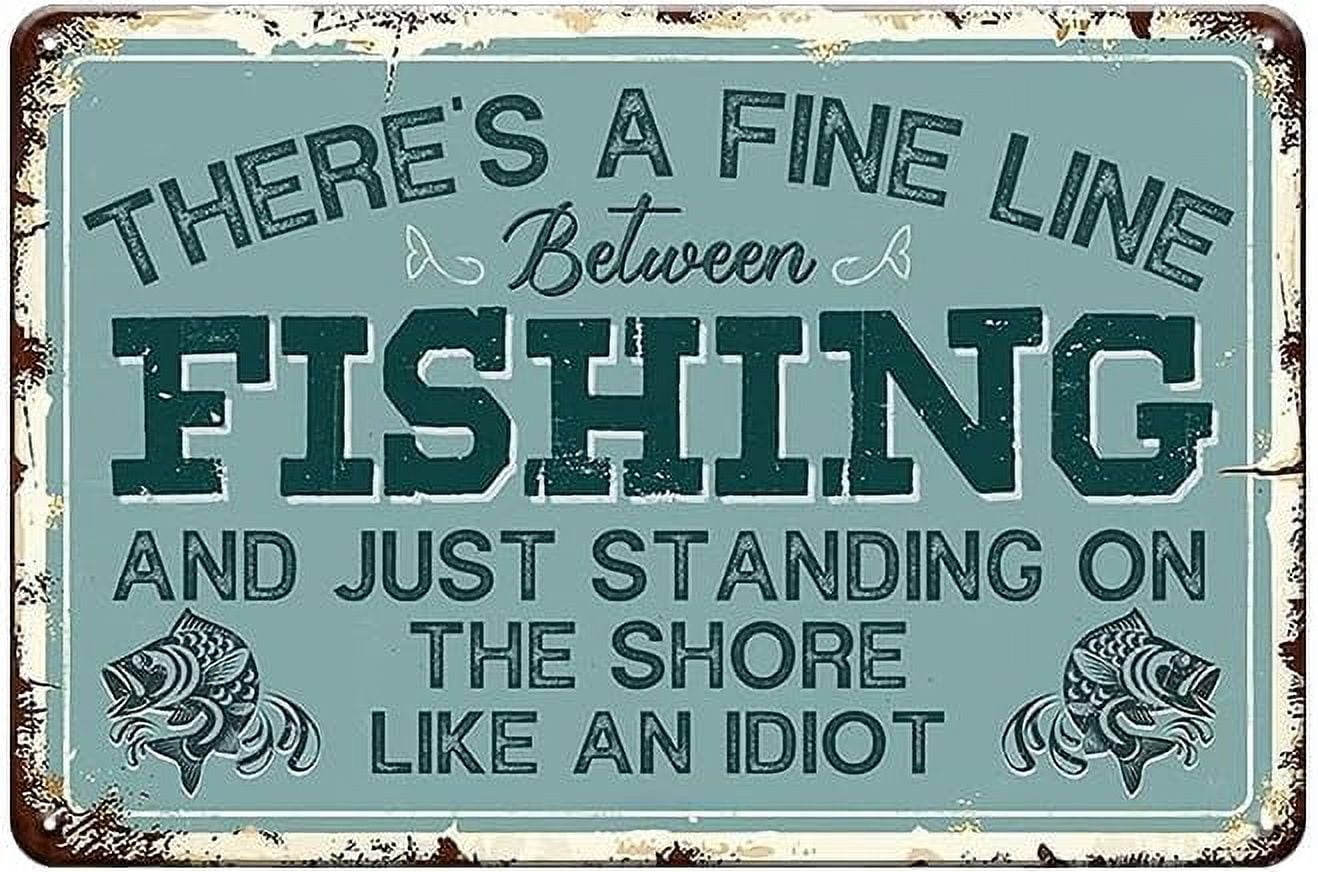 AABERIC Funny Metal Signs for Outside lake house Decor - Vintage Tin ...