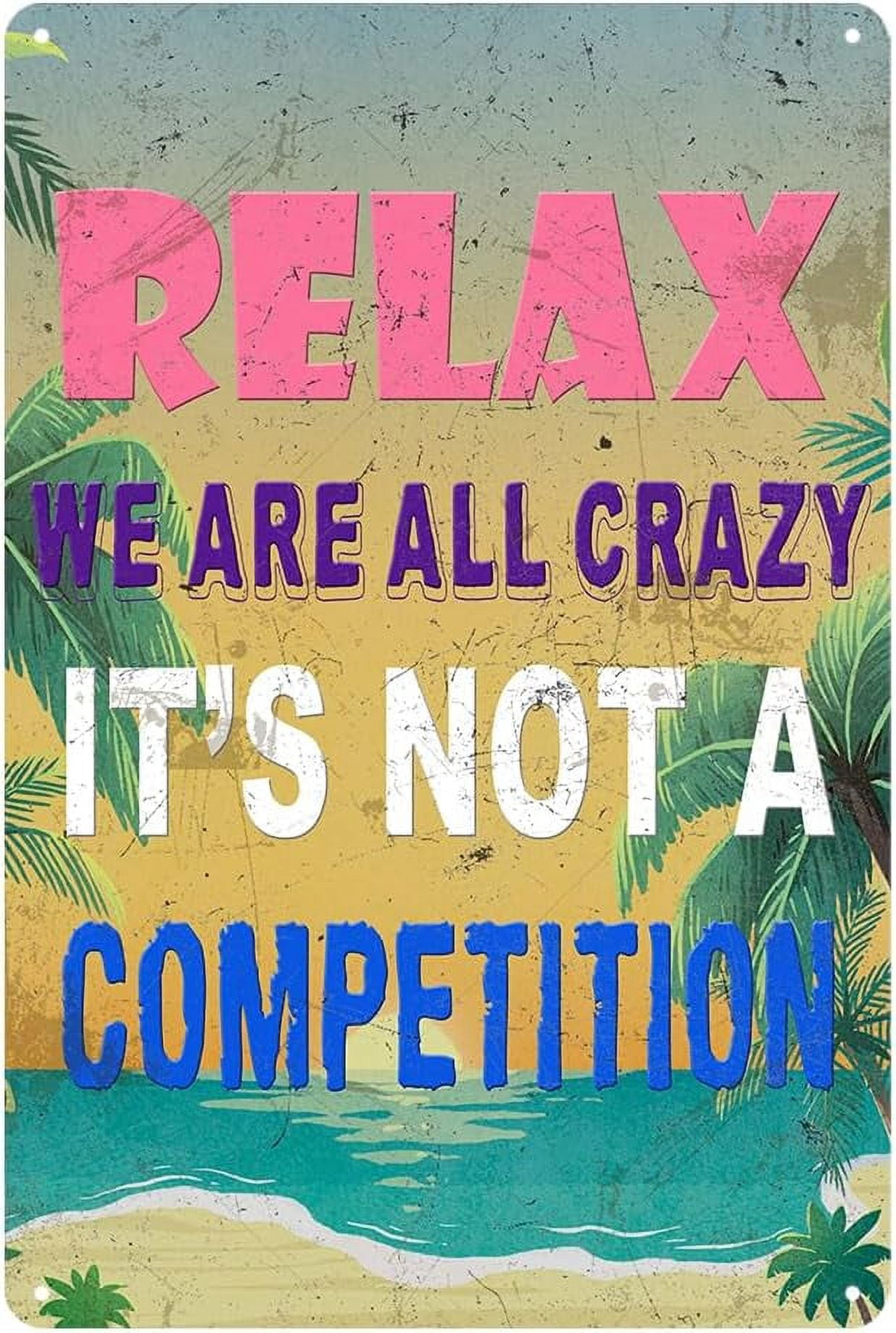AABERIC Funny Metal Tin Signs Pool Signs And Decor Outdoor Bar Sign ...