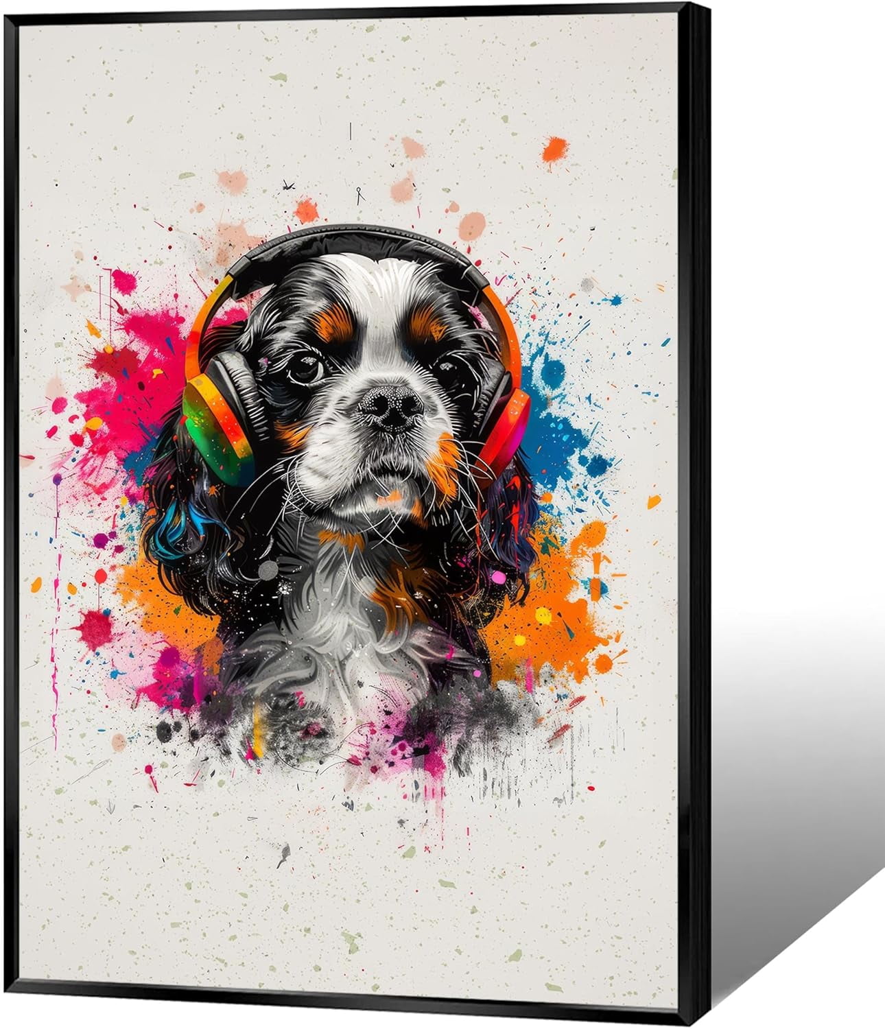 AABERIC Funny Monkey Canvas Wall Art Graffiti Pop Art Poster Thinking ...