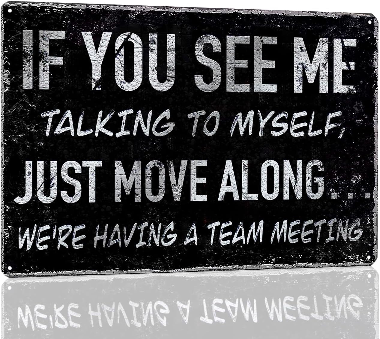 AABERIC Funny Office Metal Tin Signs Humor Wall Art Decor If You See Me ...