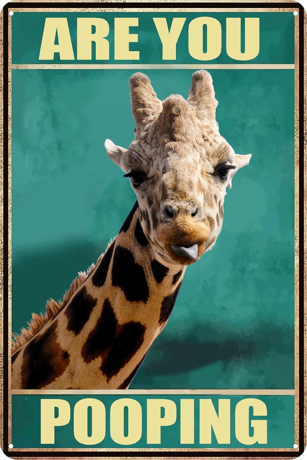 AABERIC Funny Sign Vintage Tin Metal Sign Retro Wall Art Are You ...