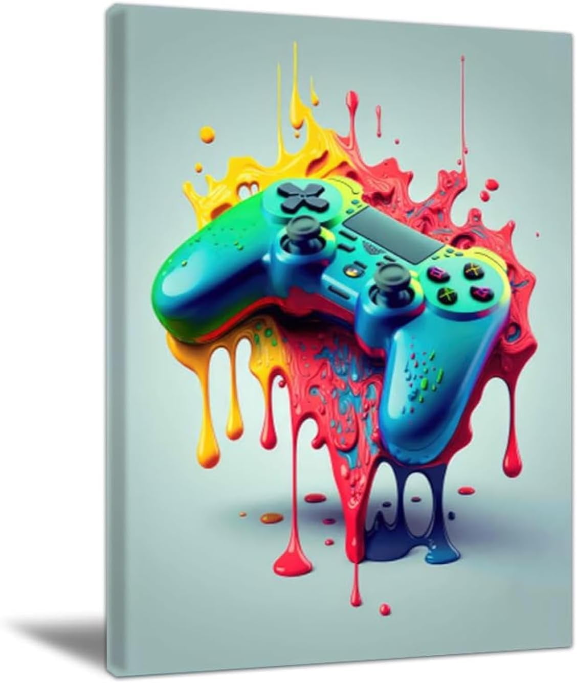 AABERIC Game Wall Decor Gaming Art Video Games Posters Gamer Wall Art Graffiti Gamepad Canvas ...