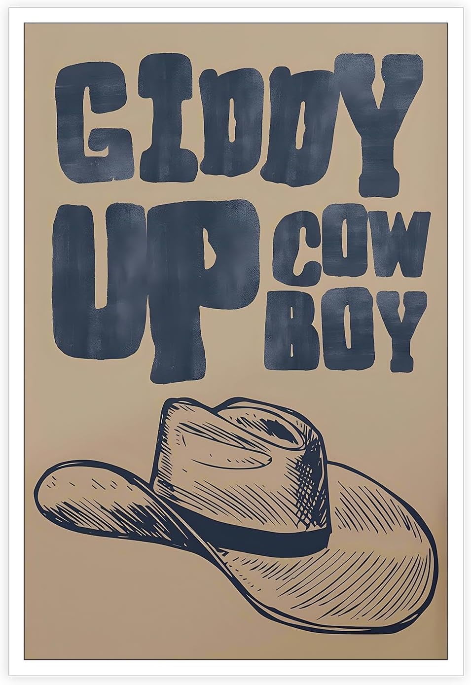 AABERIC Giddy Up Caw Boy Retro American Wild West Rodeo Cowboy Hat ...