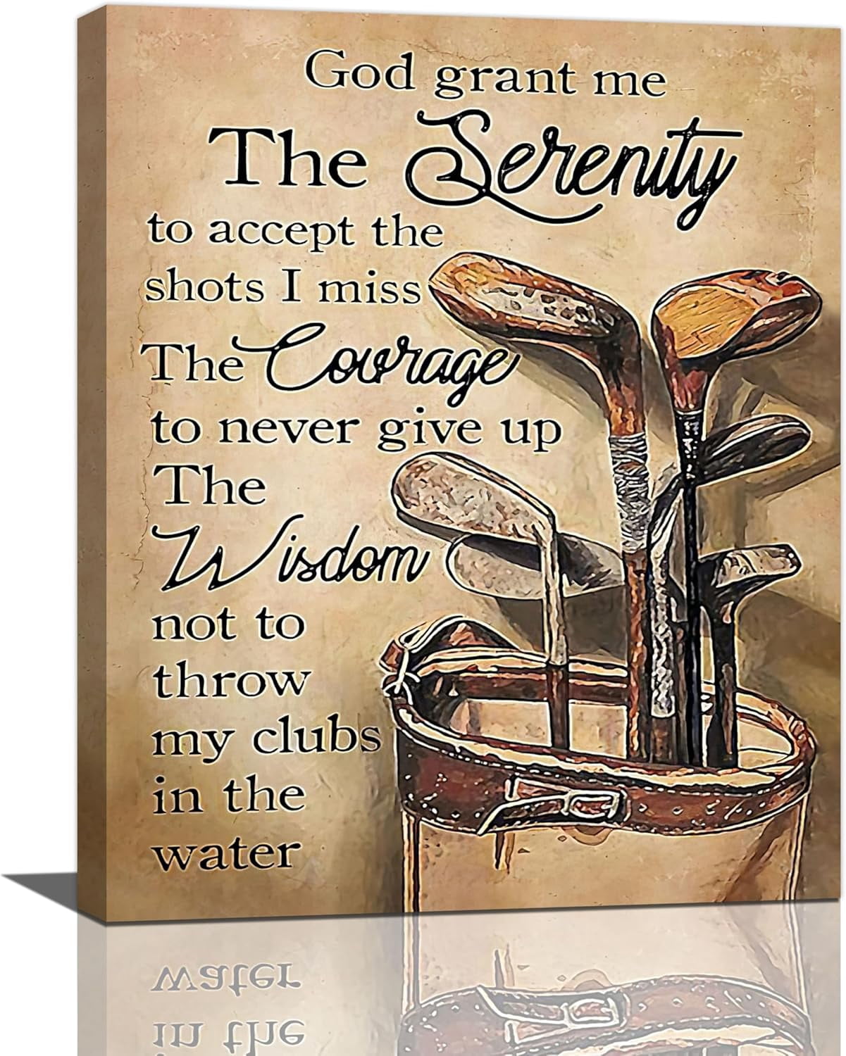 AABERIC Golf Wall Art Golf Poster Pictures Wall Decor Sports Posters ...
