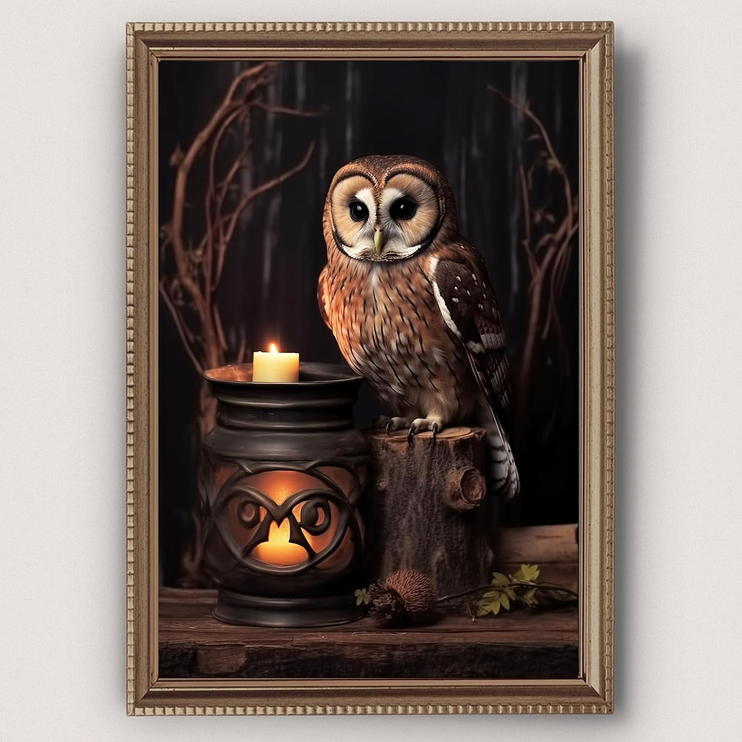 AABERIC Gothic Crown Wall Art Dark Academia Paintings Gothic Animal ...