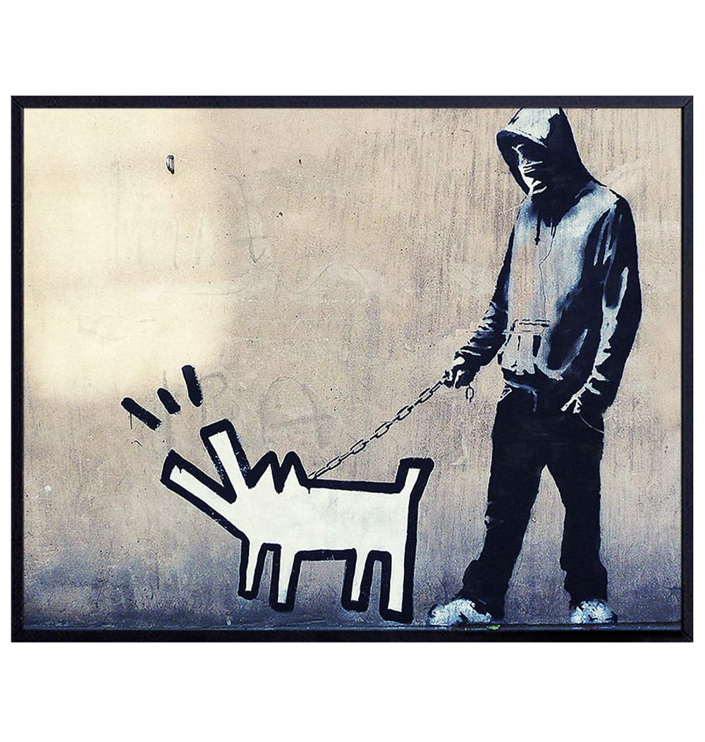 AABERIC Graffiti Wall Decor Picture - Modern 8x10 Urban Mural for Home ...