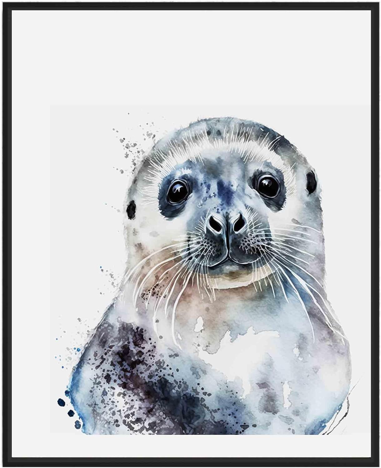 AABERIC Great Horned Owl Art Print Poster, Abstract Watercolor Animal Wall Art Prints, WIldlife ...