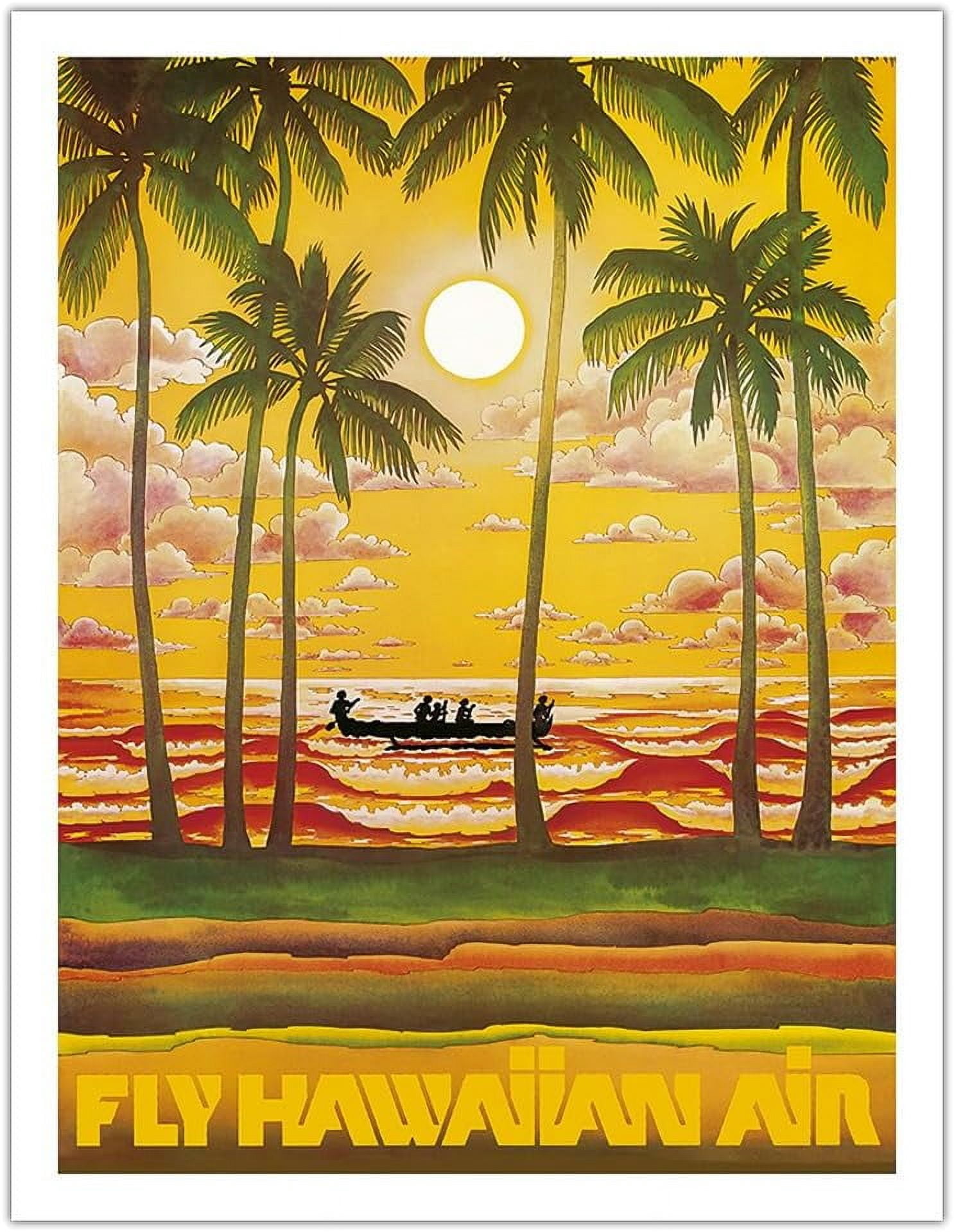 AABERIC Hawaii - Fly Hawaiian Air - Hawaiian Airlines - Vintage Airline ...