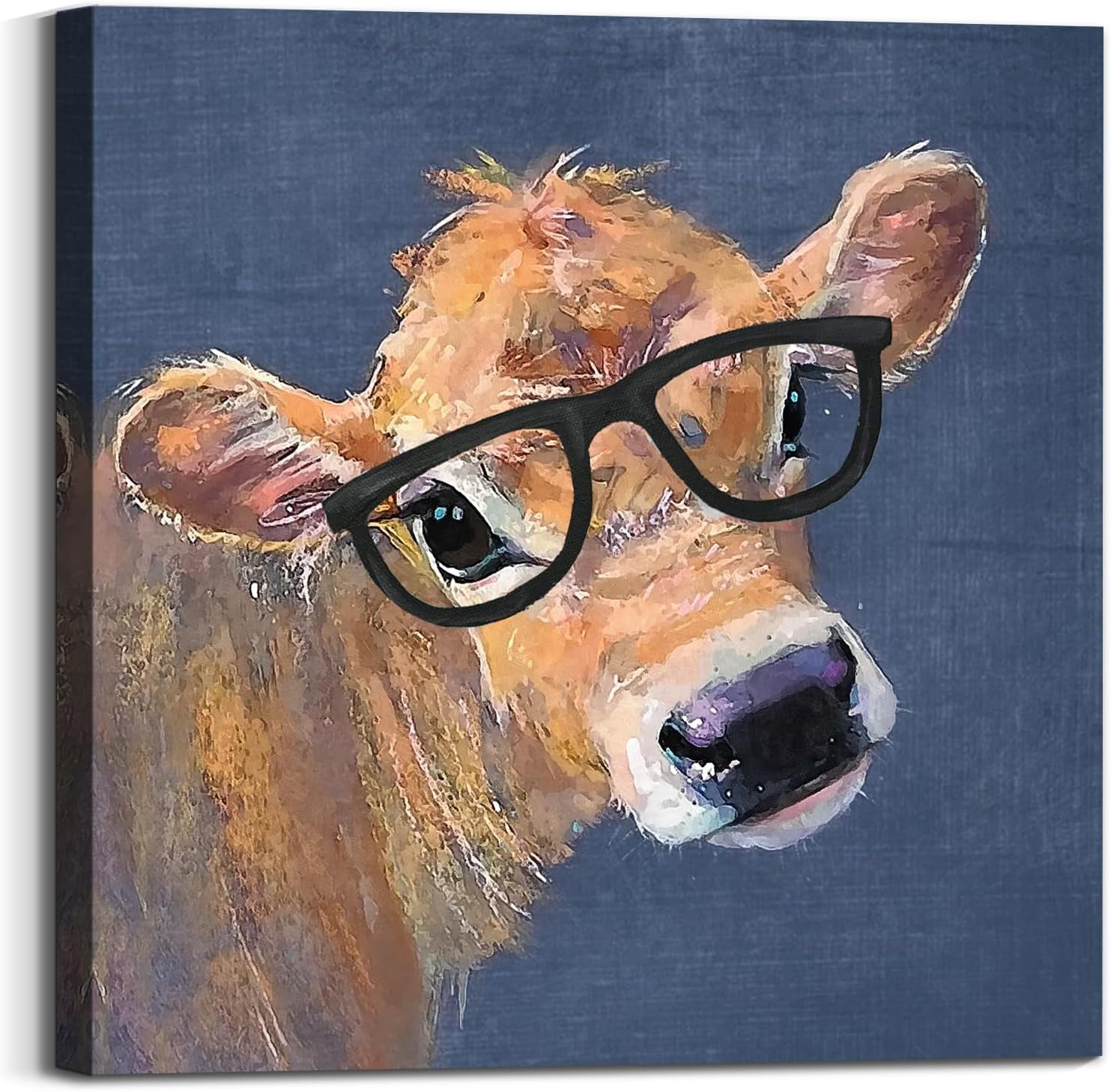 AABERIC Highland Cow Pictures Wall Decor Rustic Farmhouse Animals ...