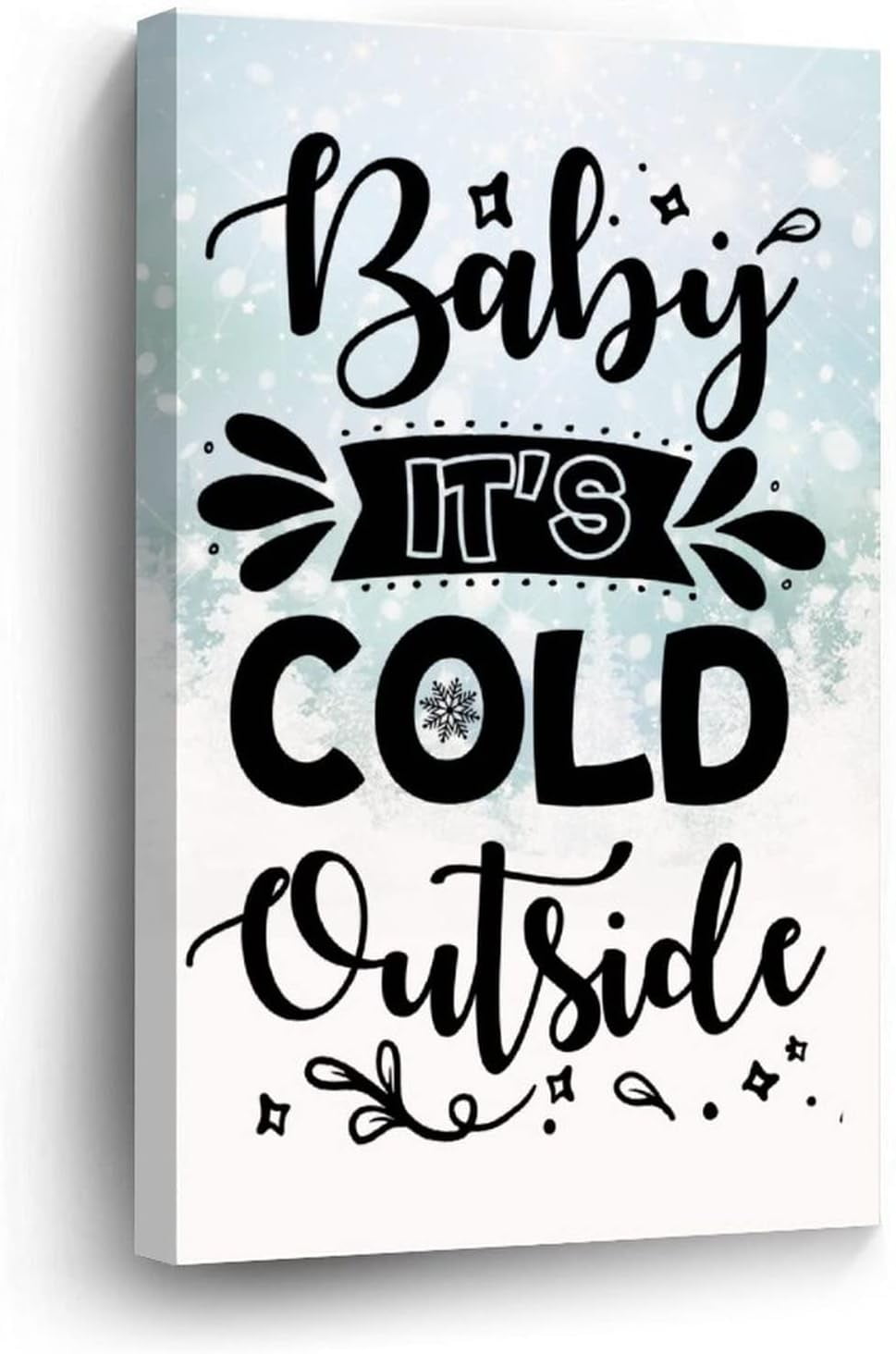 AABERIC Holiday Canvas Wall Art Prints Picture with Christmas Quote ...