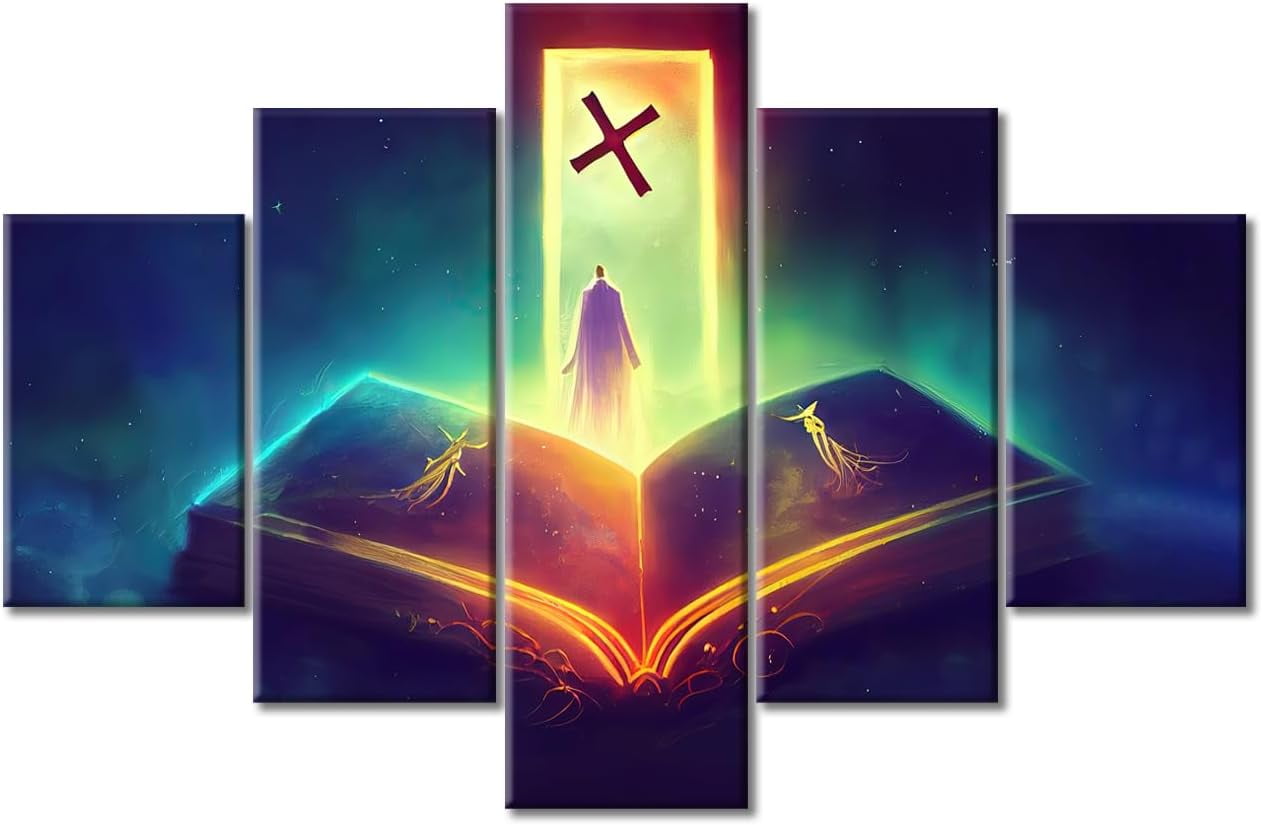 AABERIC Holy Bible Magical Radiance Poster Office Decor Christian ...