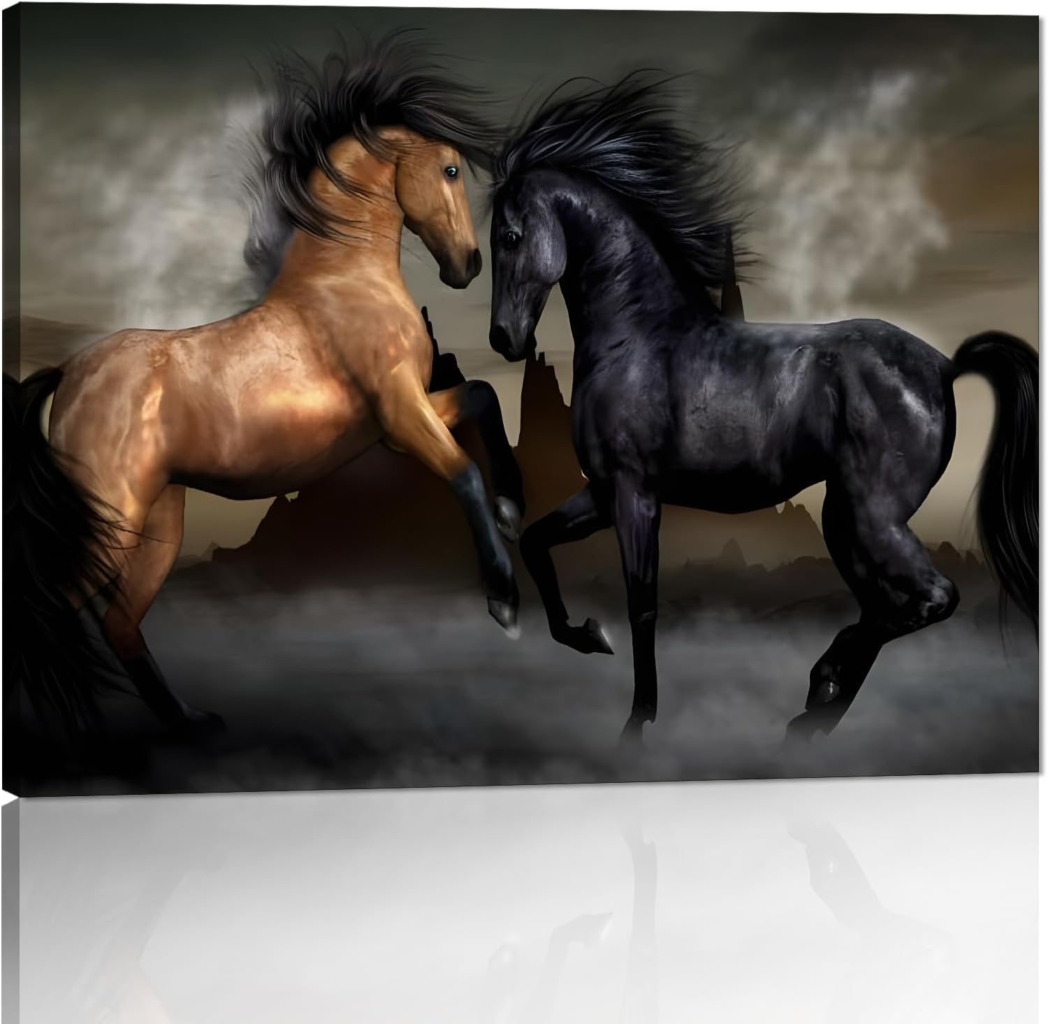 AABERIC Horse Graffiti Wall Art Abstract Animal Street Pop Canvas Art ...
