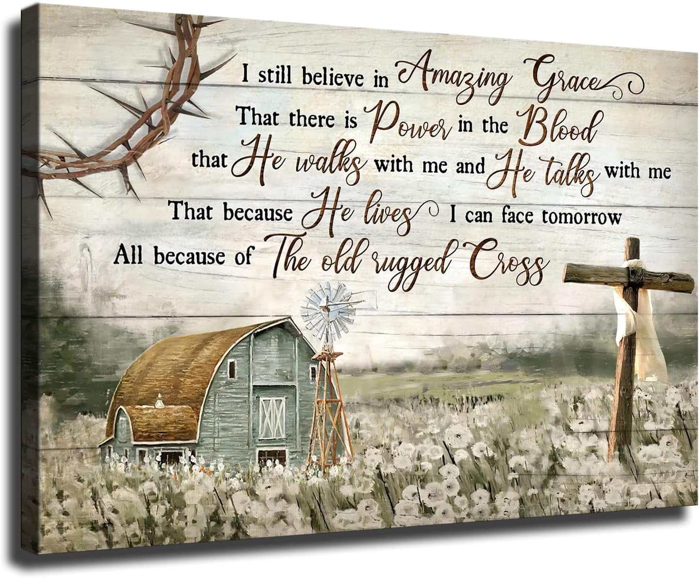 AABERIC I Still Believe In Amazing Grace Wall Art - Christian Prayer ...