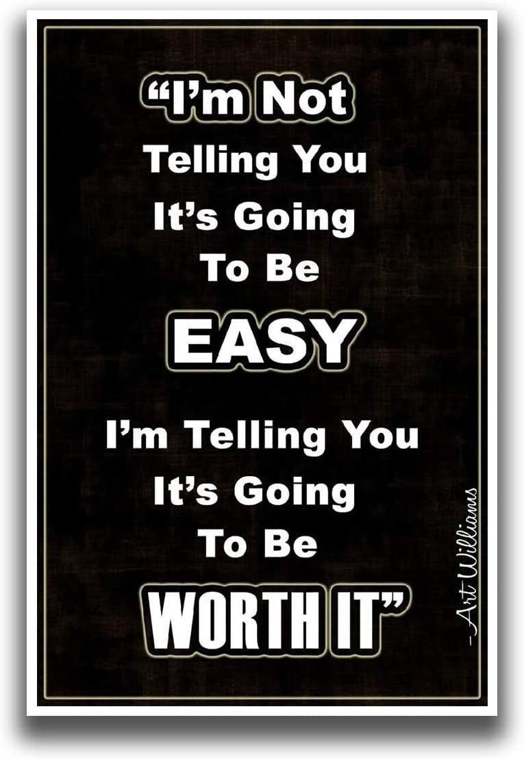 AABERIC I'm Not Telling You Its Going to Be Easy Canvas Prints Wall ...