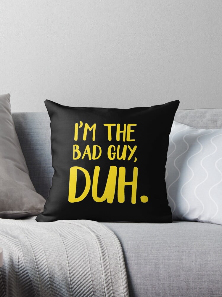 AABERIC I'm The Bad Guy, Duh Yellow Throw Pillow Covers Cases Cushion ...