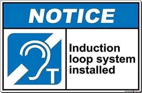 AABERIC Indication Warning Sign Notice: Induction Loop System Installed ...
