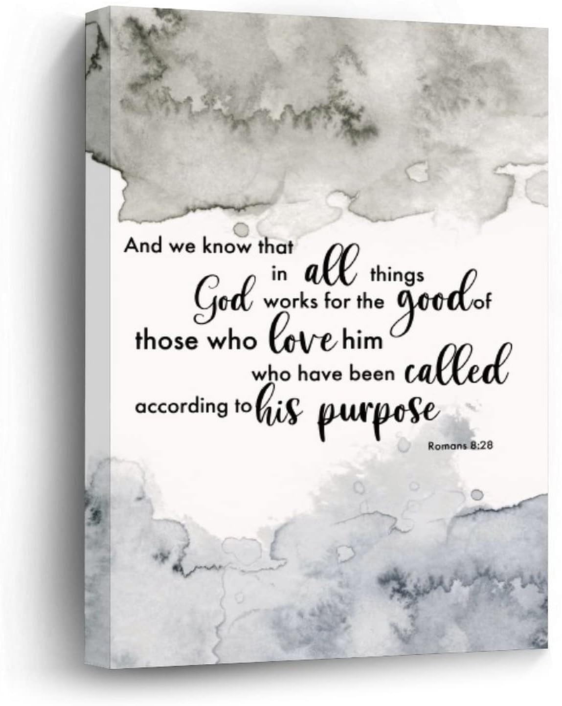 AABERIC Inspirational Canvas Print Wall Art Painting, God Is within Her ...