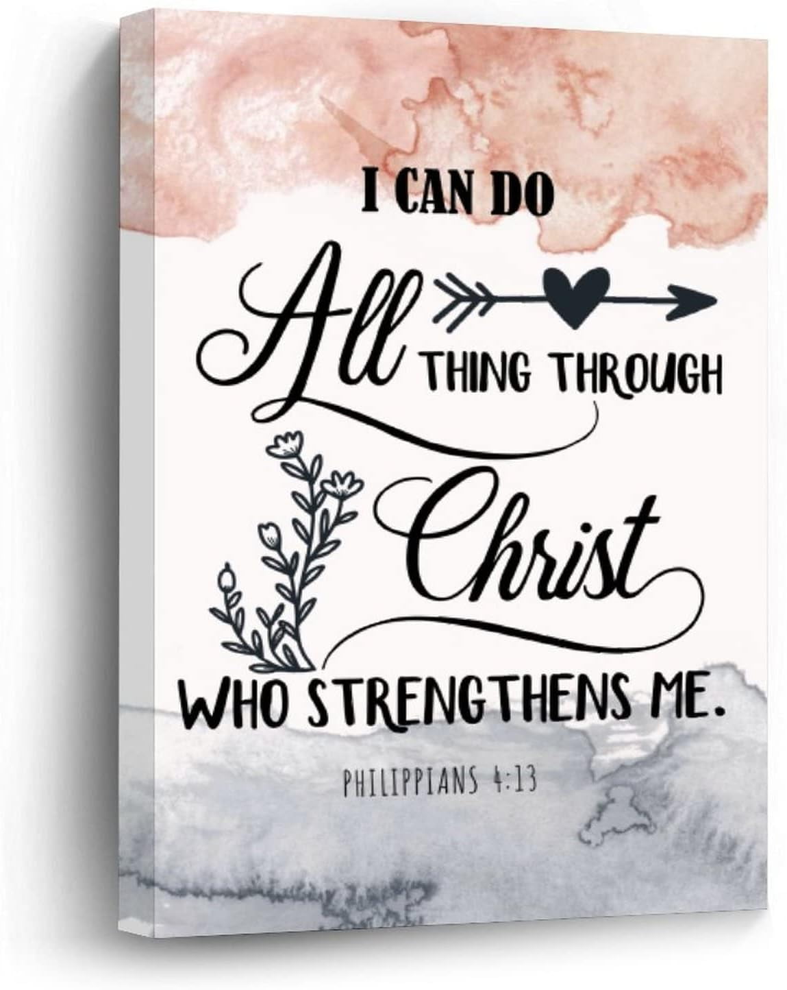 AABERIC Inspirational Canvas Print Wall Art Painting, God Is within Her ...