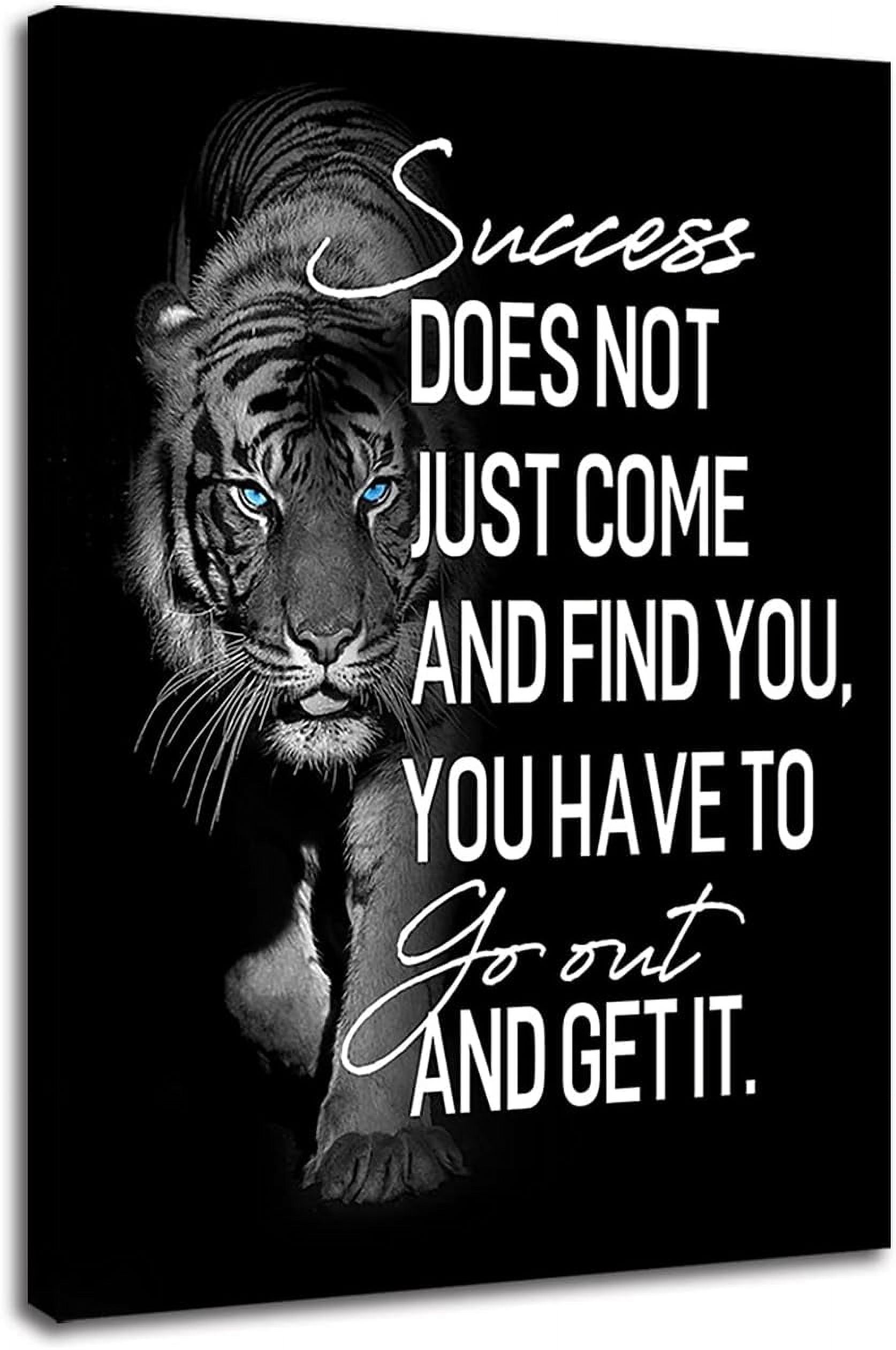 AABERIC Inspirational Canvas Wall Art for Bedroom Wall Decor Success ...