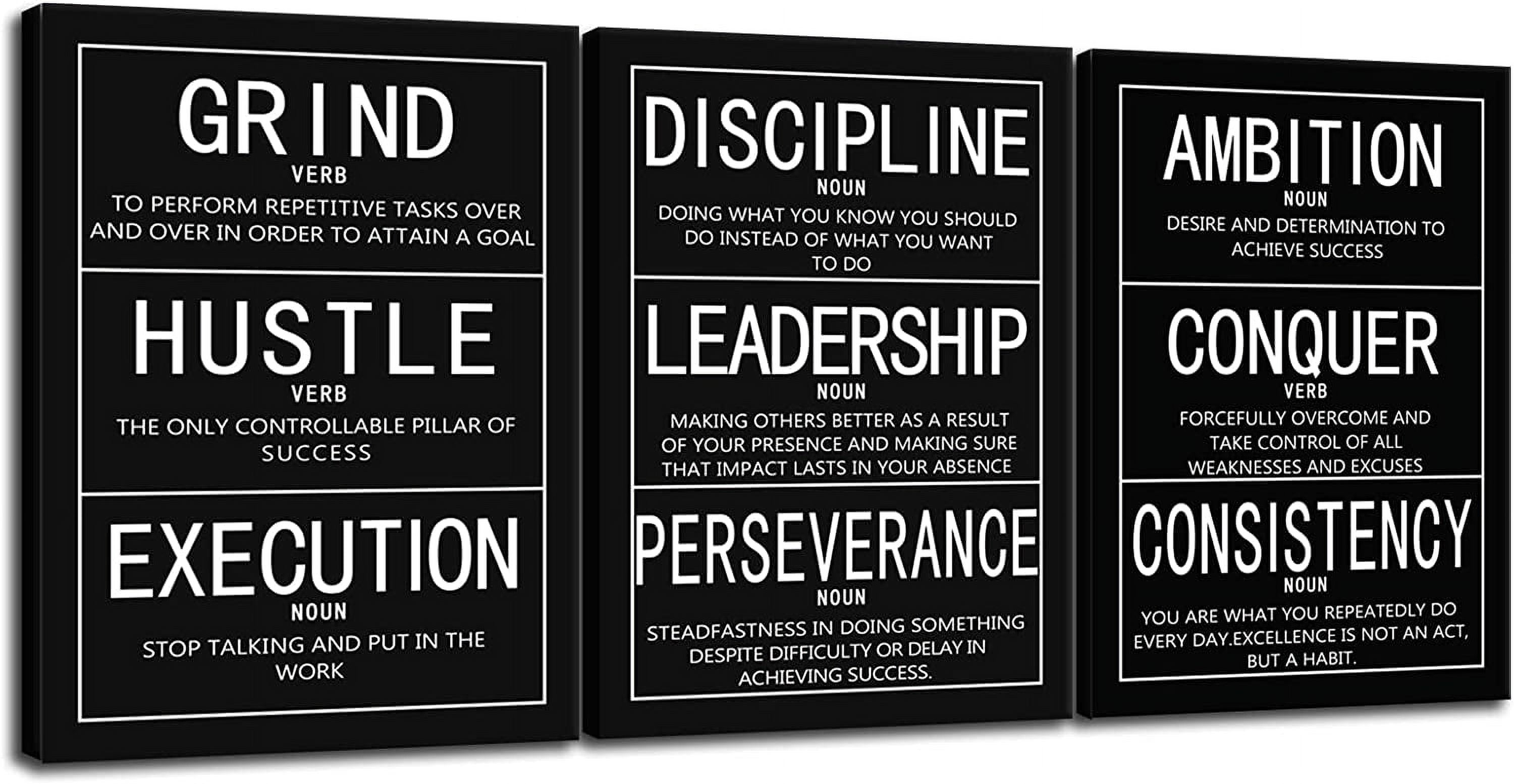 AABERIC Inspirational Canvas Wall Art Painting Motivational ...