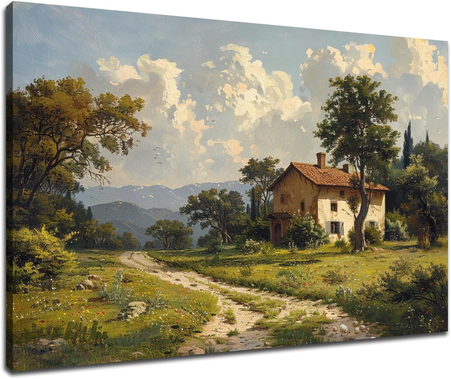 AABERIC Inspirational Canvas Wall Art Small Cat And Big Lions Mindset ...