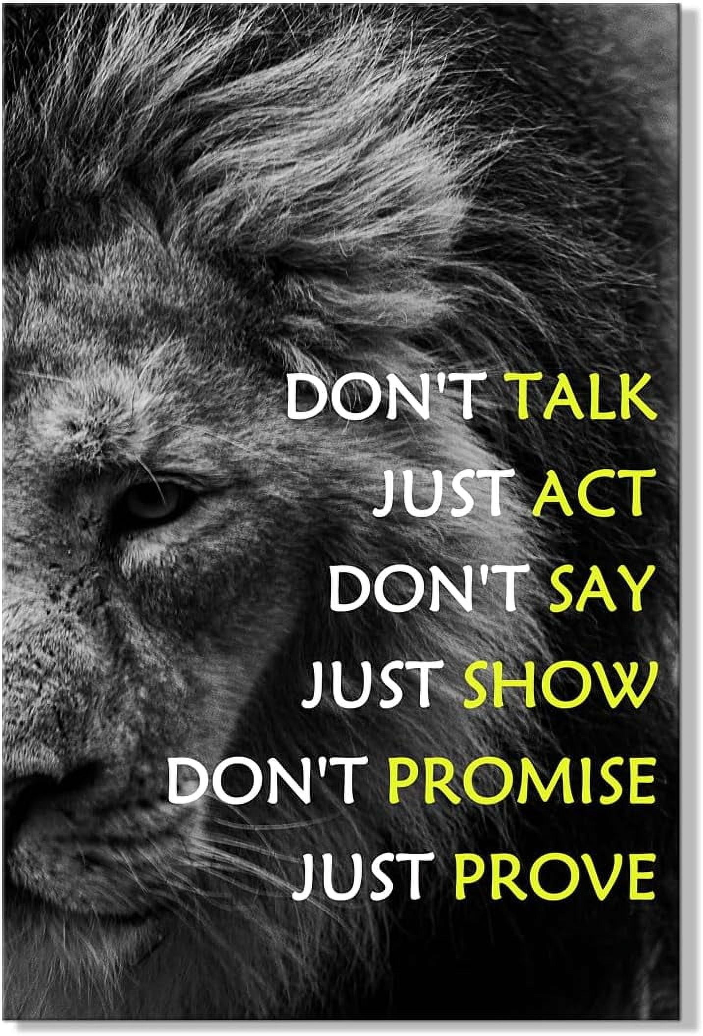 AABERIC Inspirational Motivational Quotes Leopard Canvas Poster Leopard ...