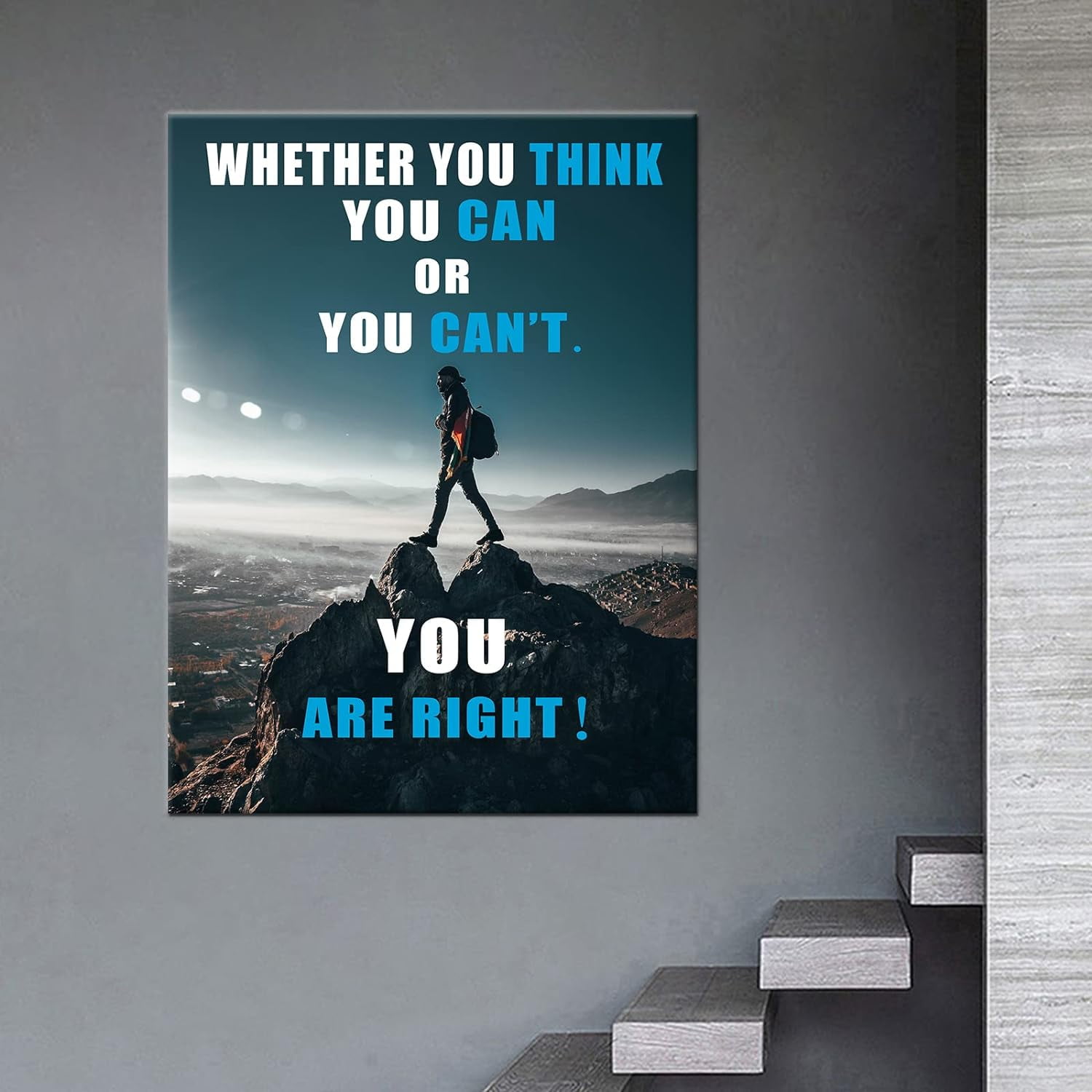 AABERIC Inspirational Motivational Quotes Leopard Canvas Poster Leopard ...