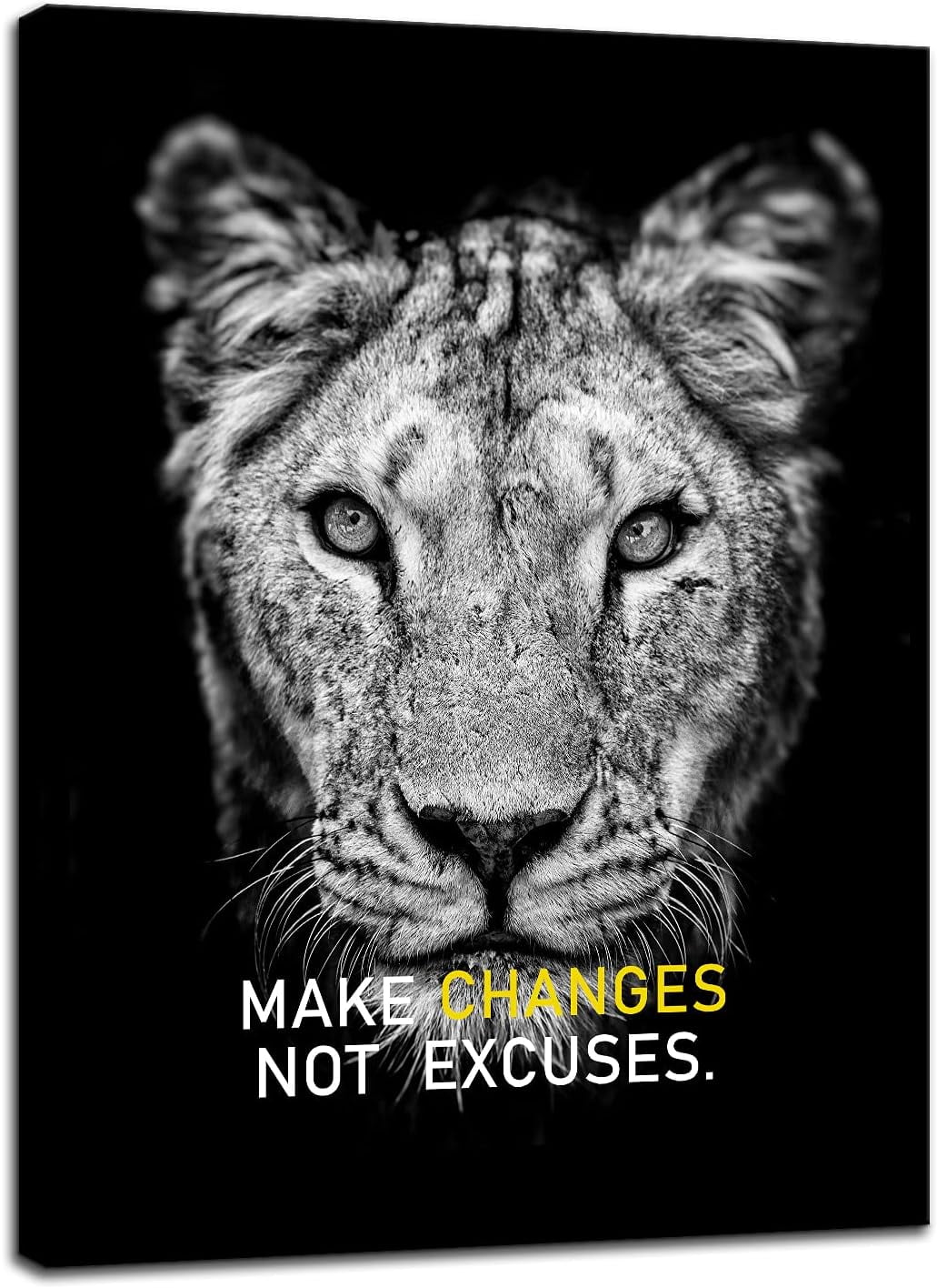 AABERIC Inspirational Motivational Quotes Leopard Canvas Poster Leopard ...