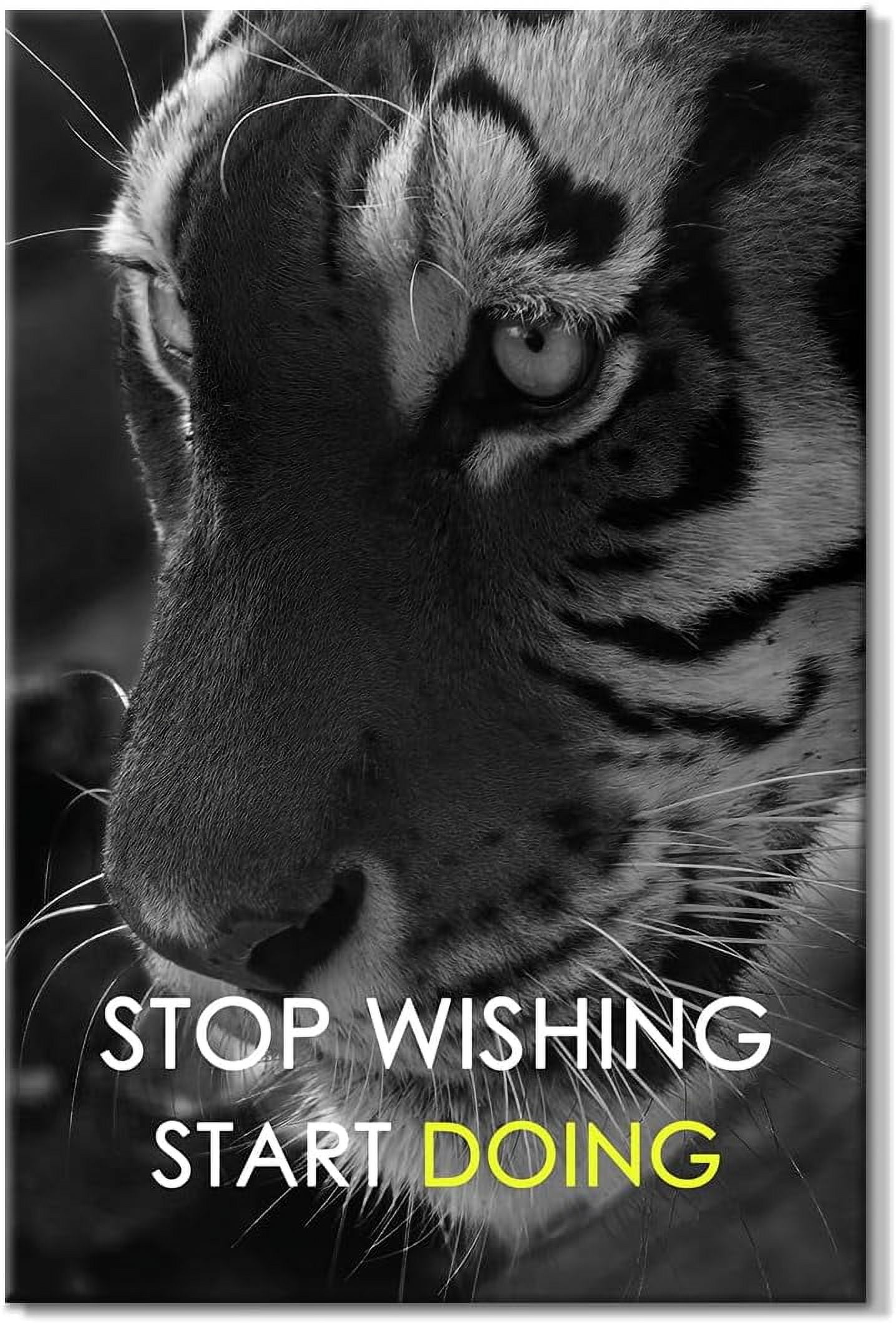 AABERIC Inspirational Motivational Quotes Leopard Canvas Poster Leopard ...