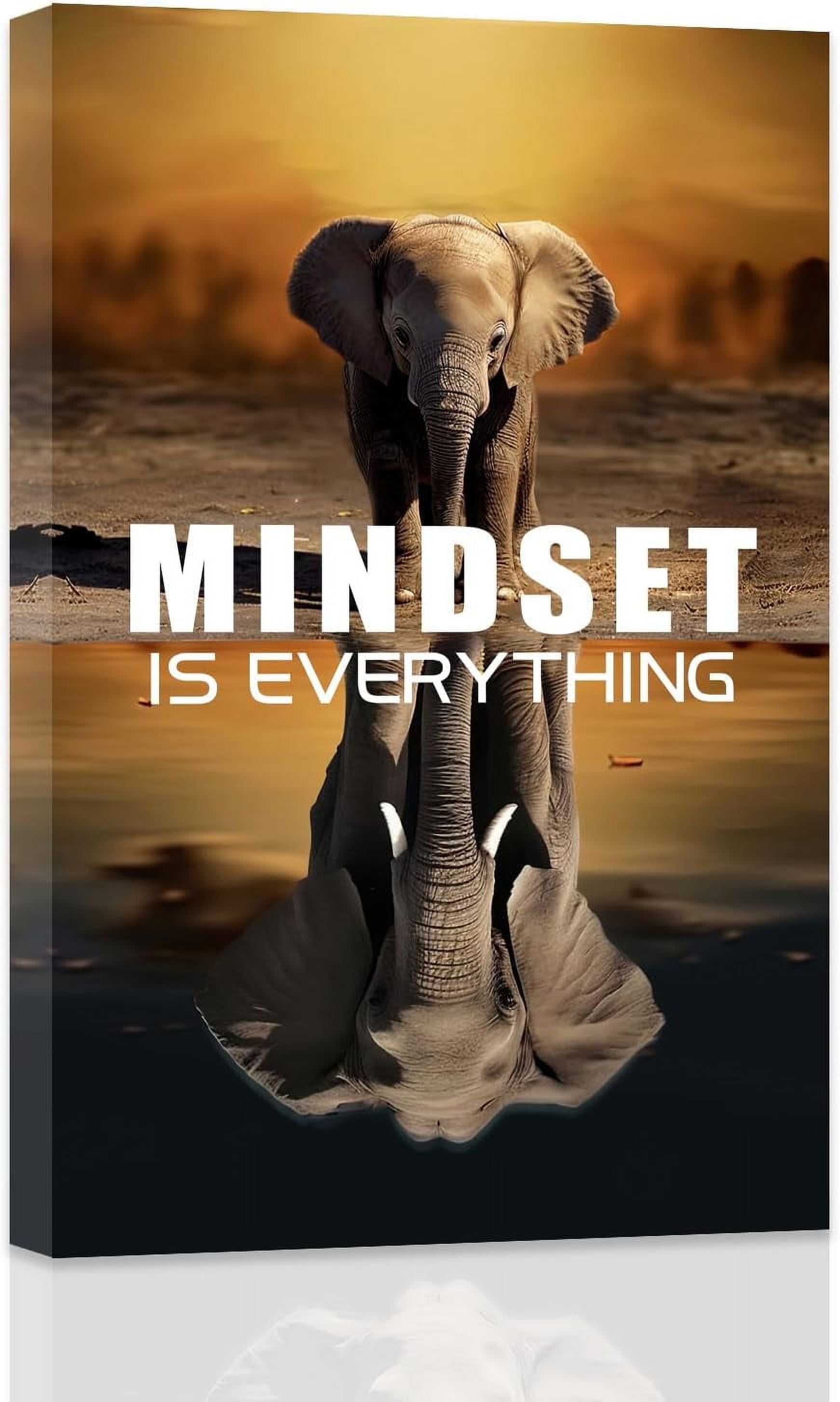 AABERIC Inspirational Quotes Wall Art Cat Tiger Motivational Poster ...