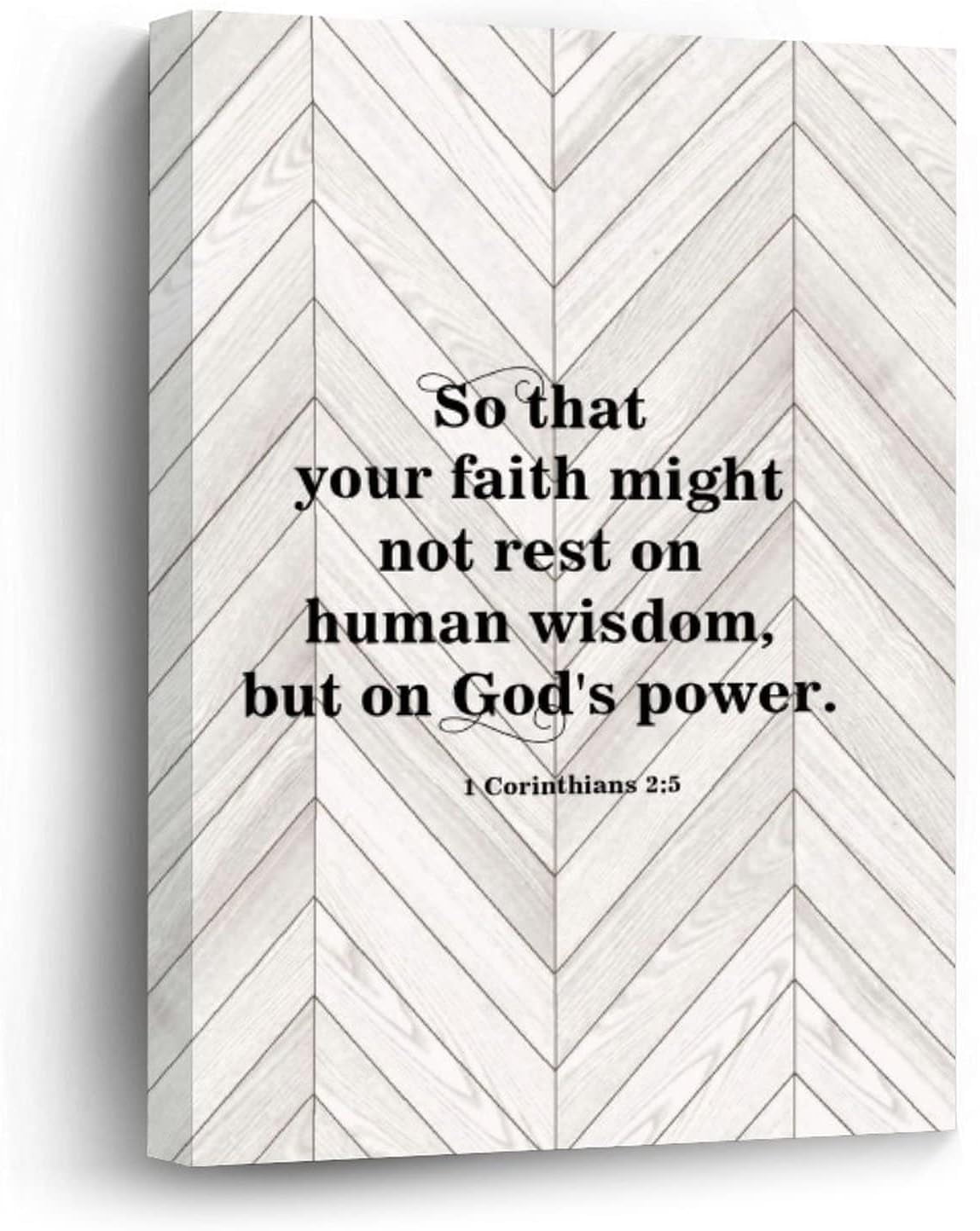 AABERIC Inspiring Canvas Wall Art Painting, Until God Opens The Next ...