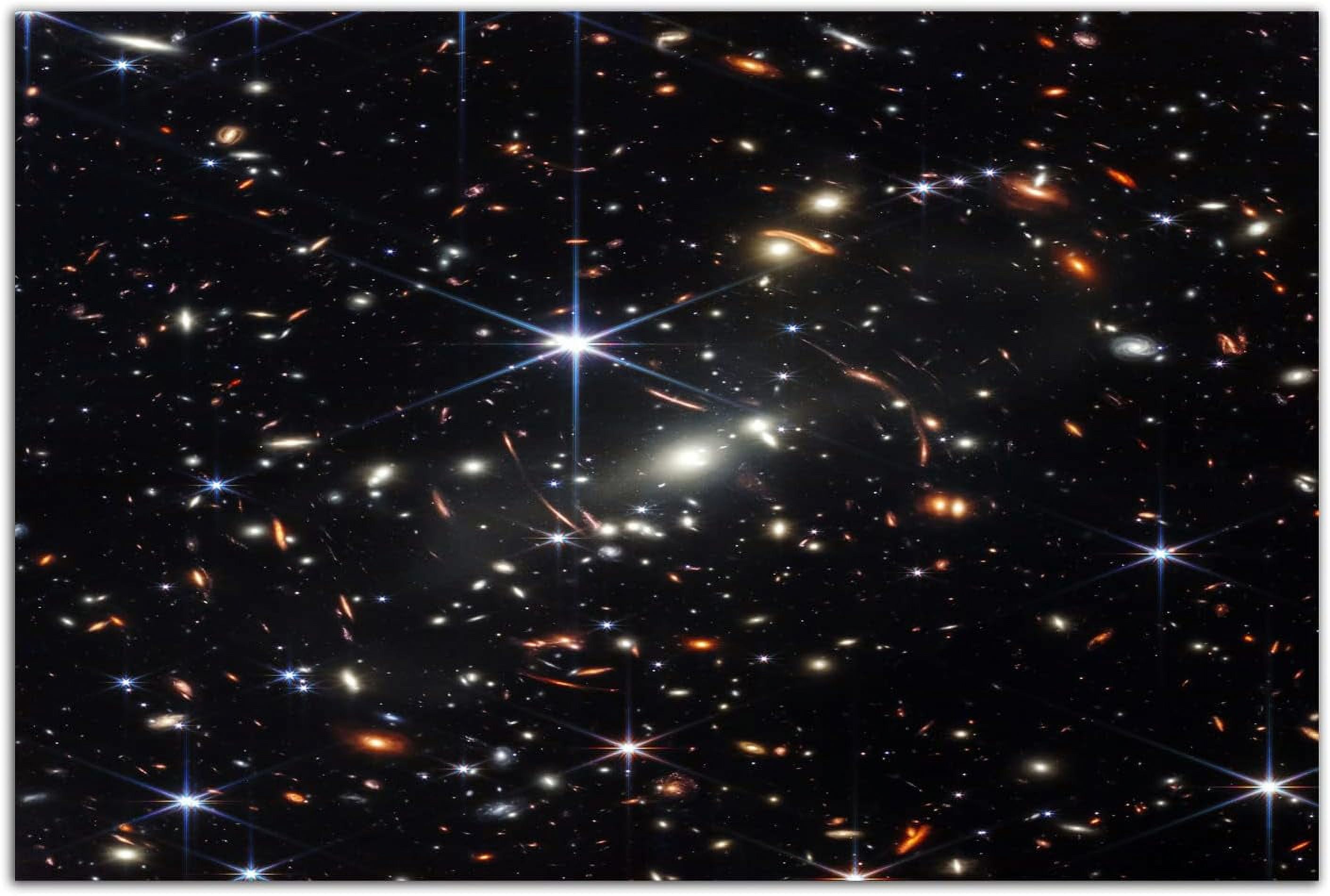 AABERIC James Webb Space Telescope First Image Poster Deep Field Image Galaxy Wall Art Picture ...