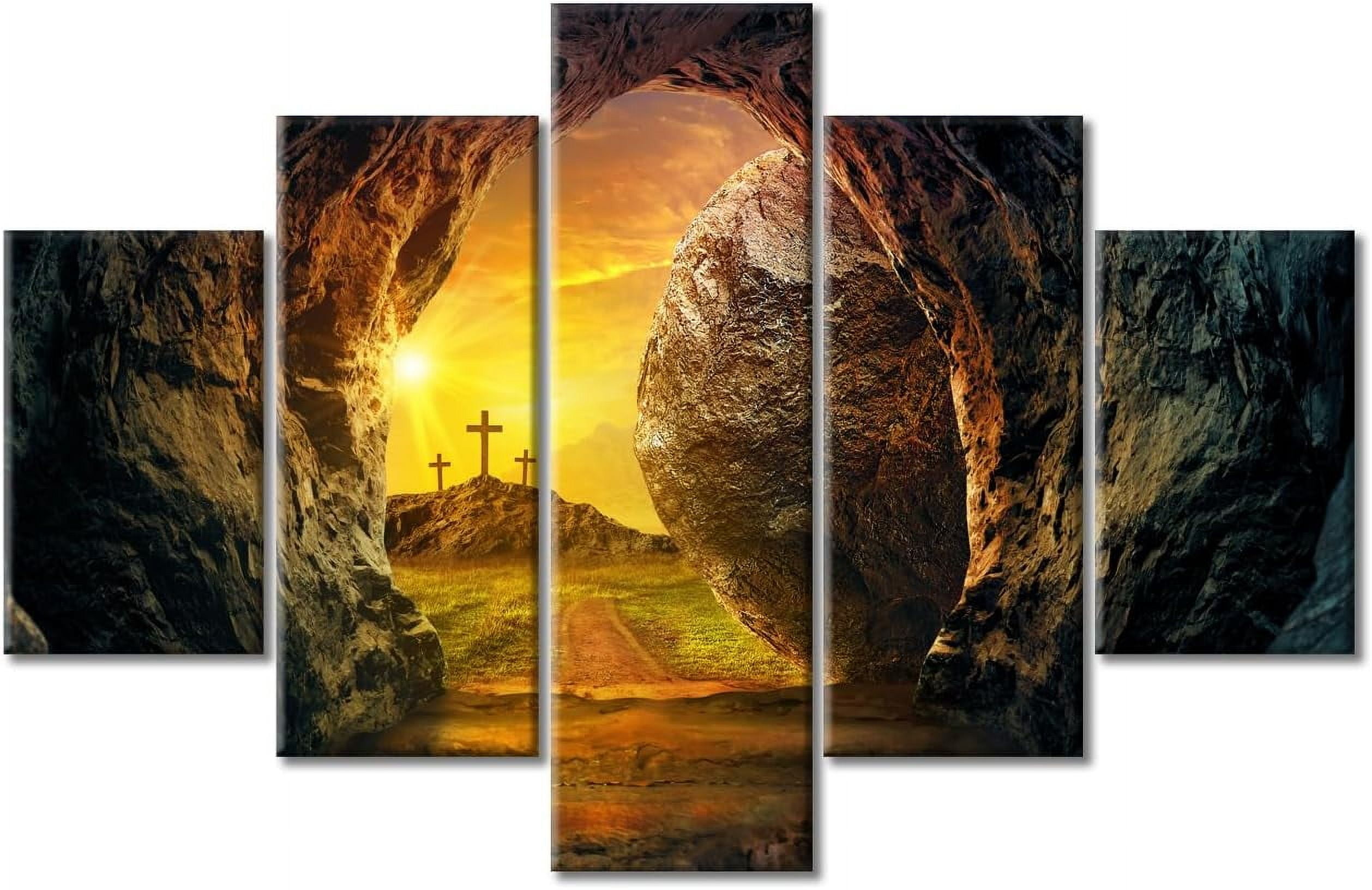 AABERIC Jesus Christ Artwork Wall Decor 5 Panel Poster Concept of Faith ...