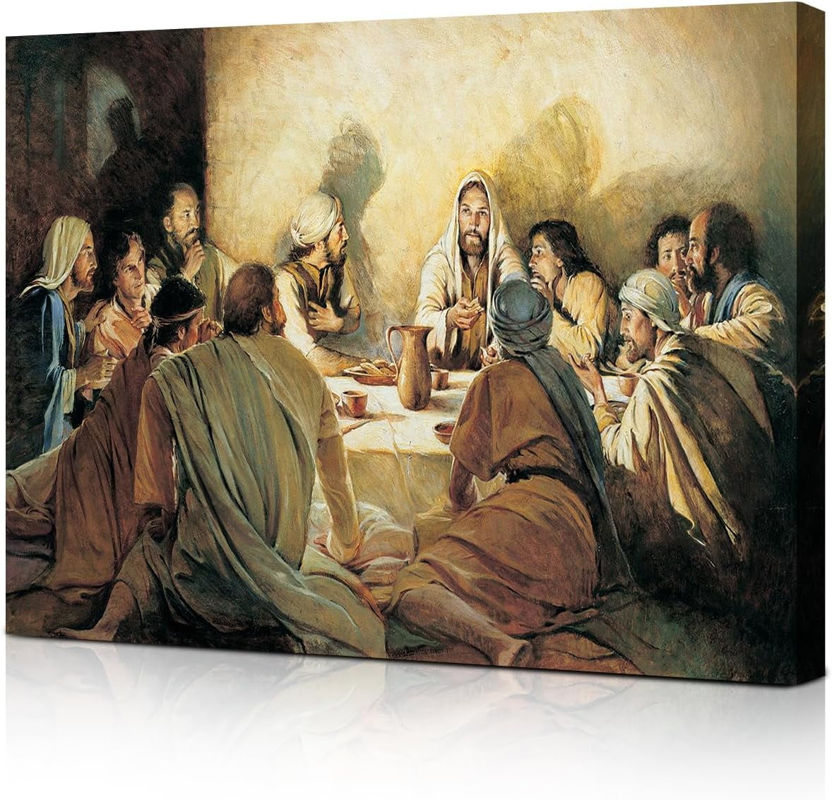 AABERIC Jesus Christ Canvas Wall Art The Last Supper Modern Religious ...