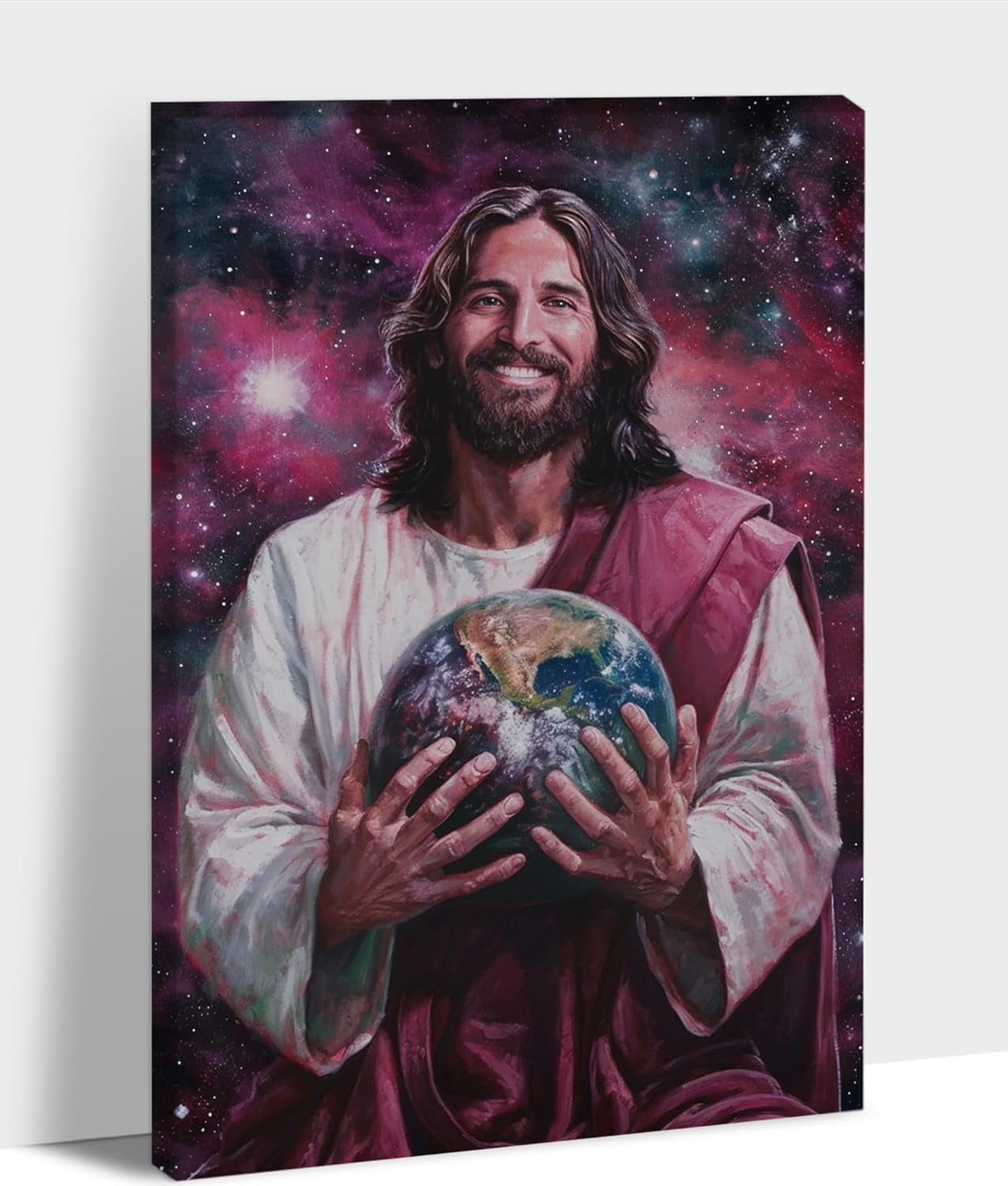 AABERIC Jesus Christ Canvas Wall Art, Religious Christian Canvas Prints, Easter Jesus Cross ...