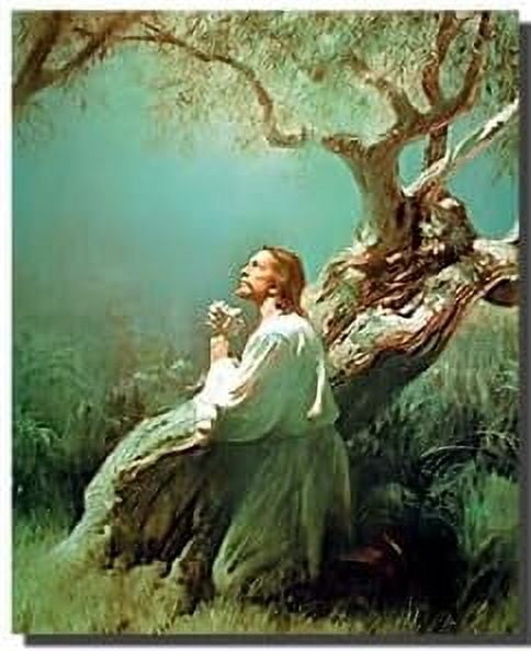 AABERIC Jesus Christ Praying At Gethsemane Picture Art Print Poster ...