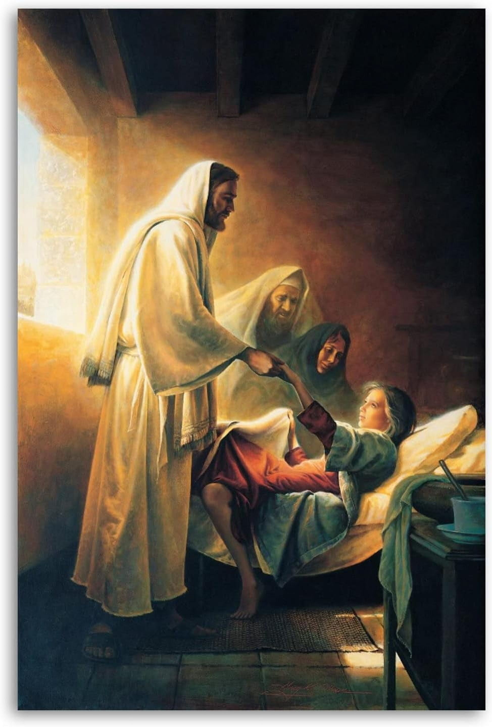 AABERIC Jesus Christ The Holy Family Canvas Art Poster and Wall Art ...