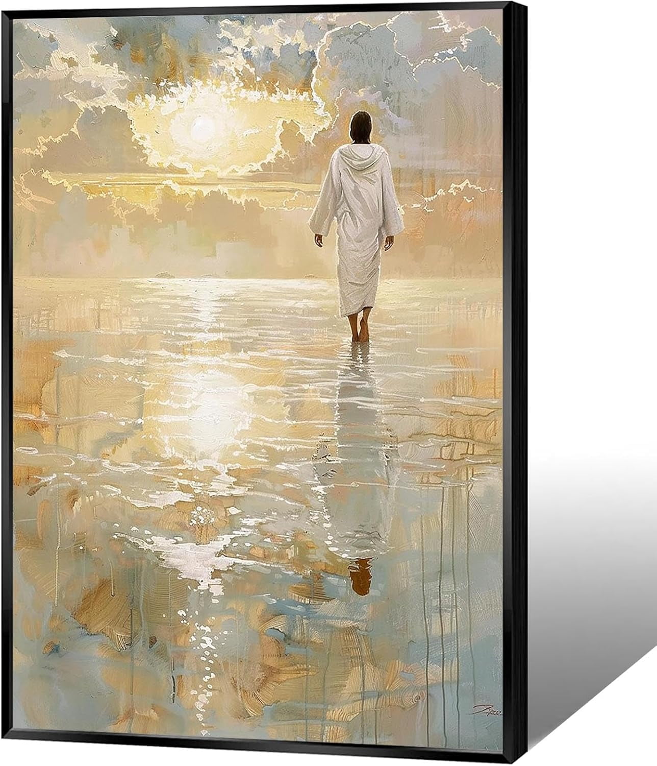 AABERIC Jesus Christian Scripture Canvas Wall Art Minimalist Boho ...