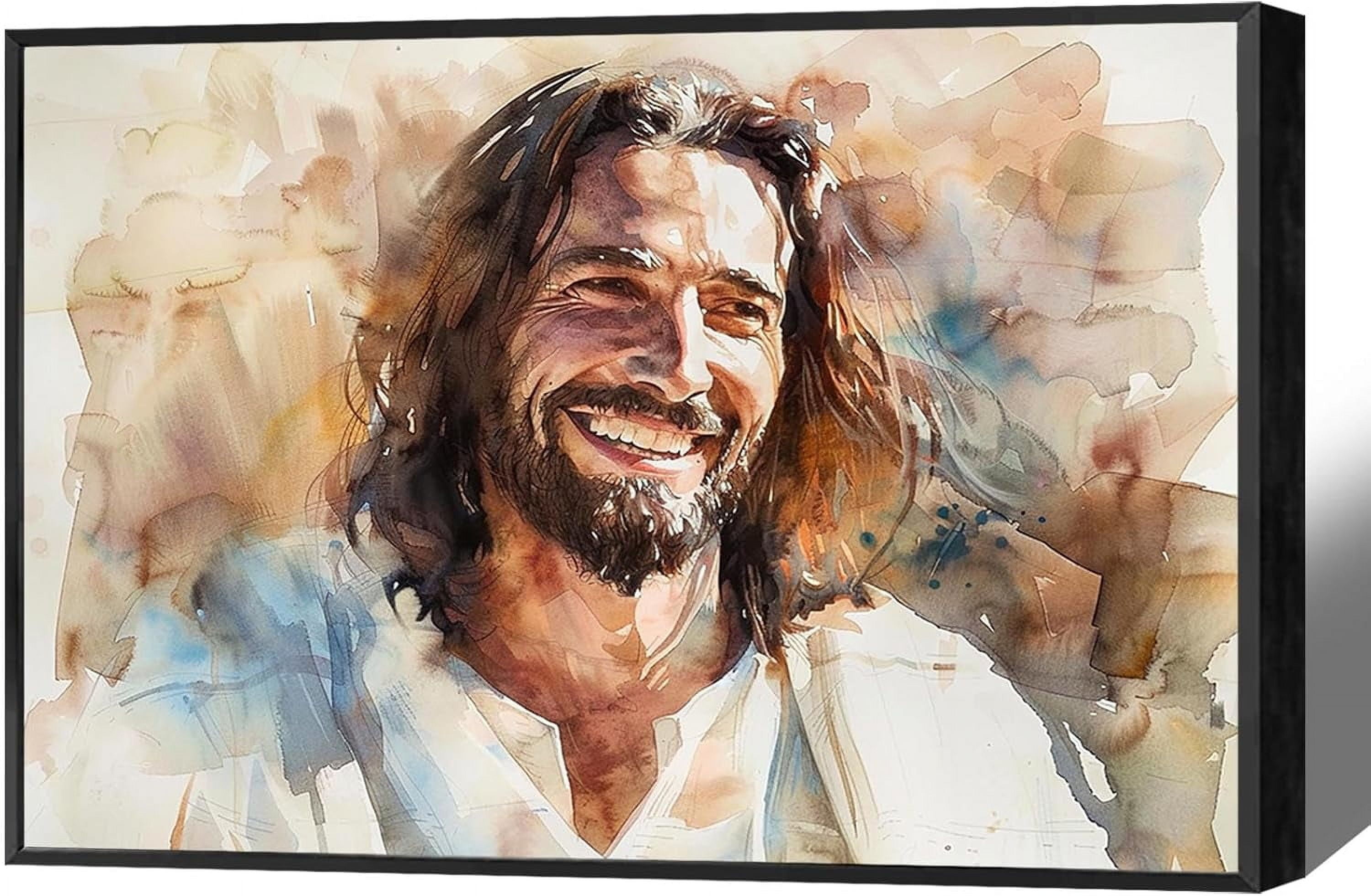 AABERIC Jesus Christian Scripture Canvas Wall Art Minimalist Boho ...