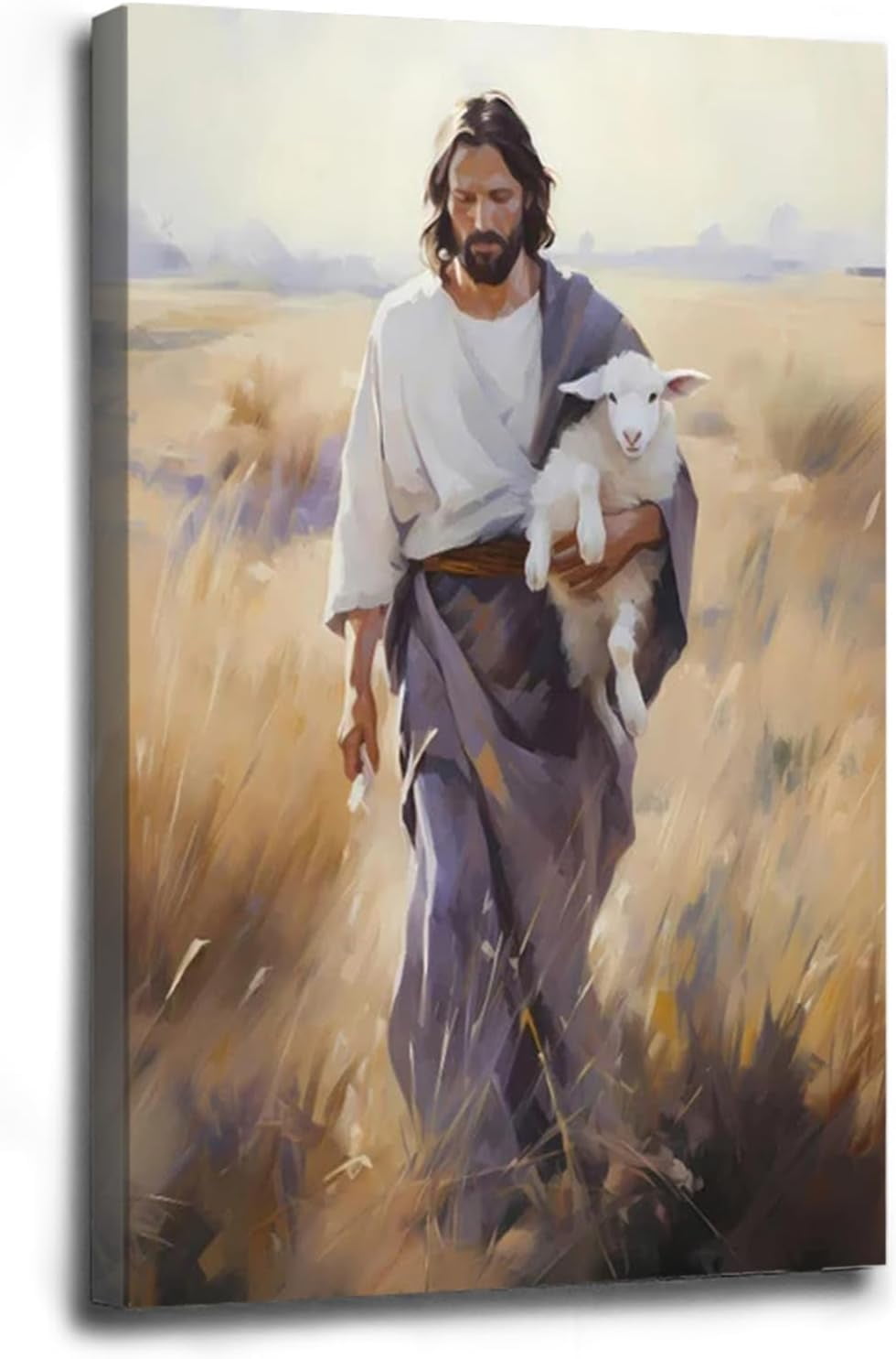 AABERIC Jesus Journey Home Wall Art Good Shepherd Jesus Saves the Lost ...