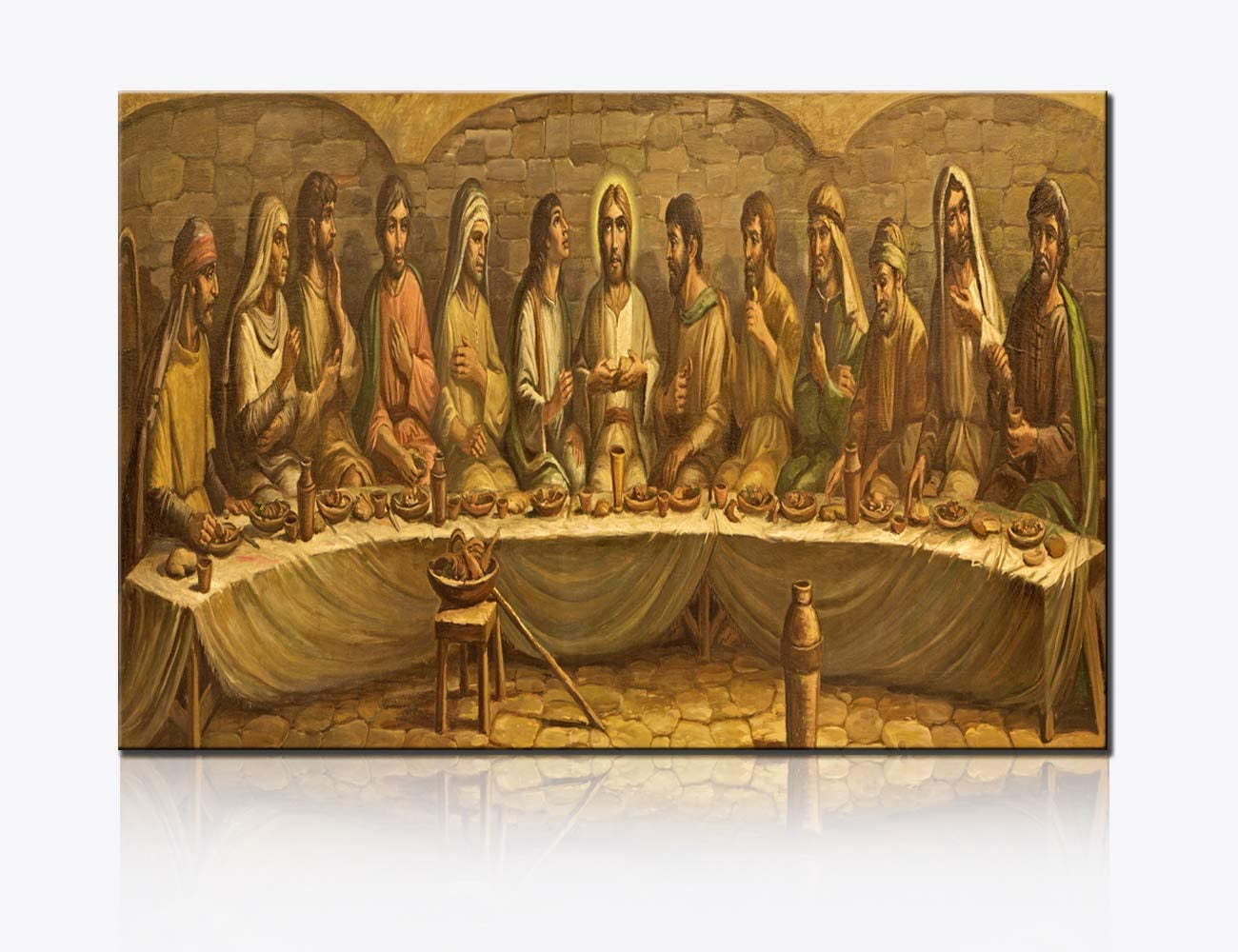AABERIC Jesus The Last Supper by Andrea Solari Wall Art Decor Canvas ...