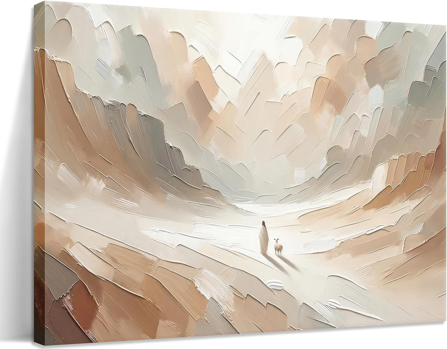 AABERIC Jesus Leaves the 99 Sheep Canvas Wall Art, Christian Jesus Lamb ...