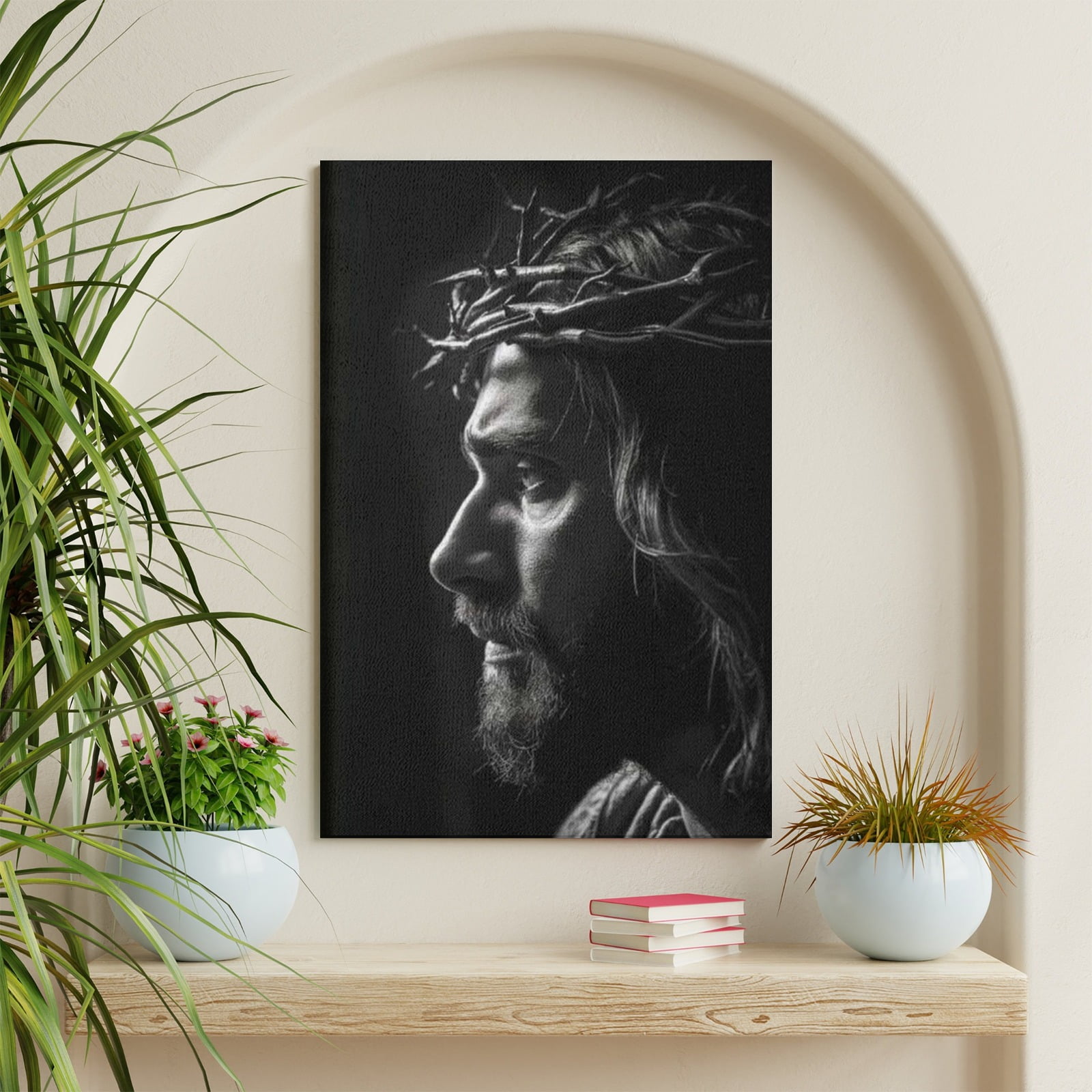 AABERIC Jesus Poster Persecution Crown of Thorns Canvas Wall Art Christ ...