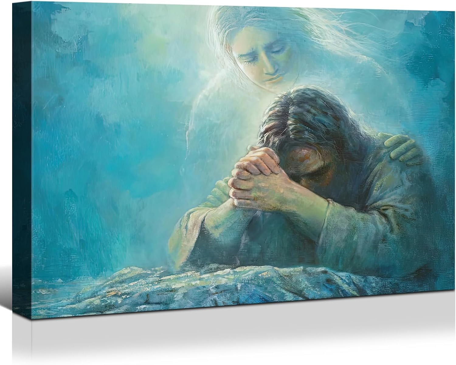 AABERIC Jesus Wall Art Canvas Christian Picture Prayer of God Modern ...