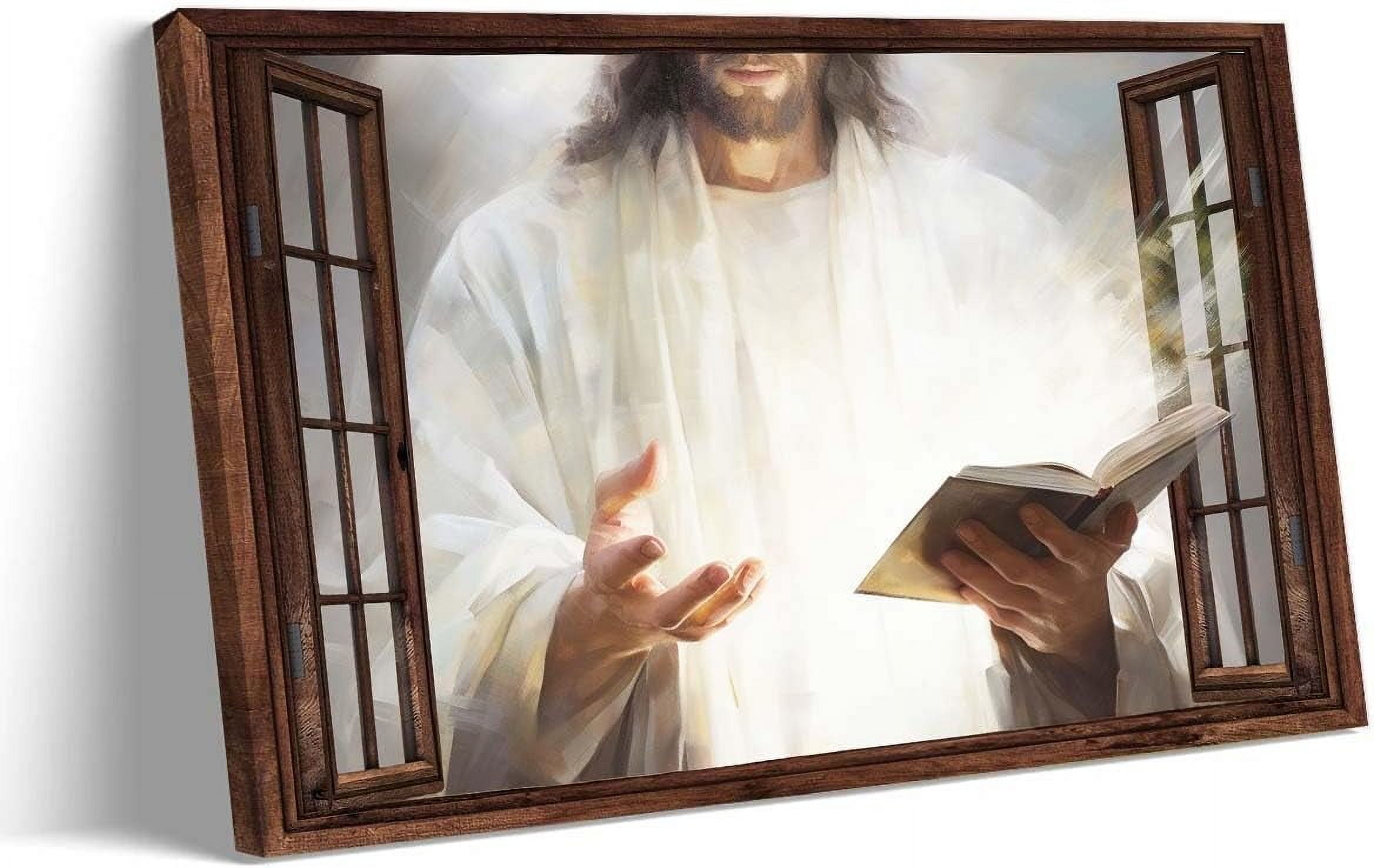 AABERIC Jesus Wall Art God's Hand Christian Poster Modern Religious ...