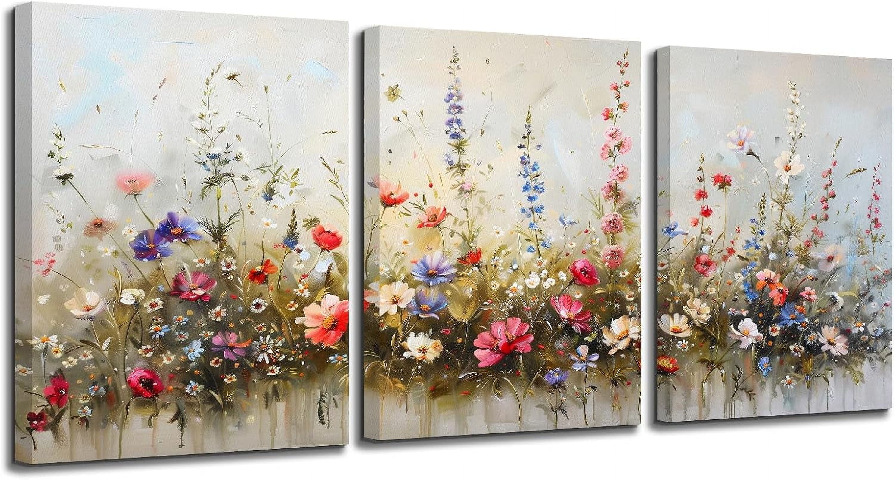 AABERIC Large Wall Art for Living Room Canvas Prints, Nature Floral ...
