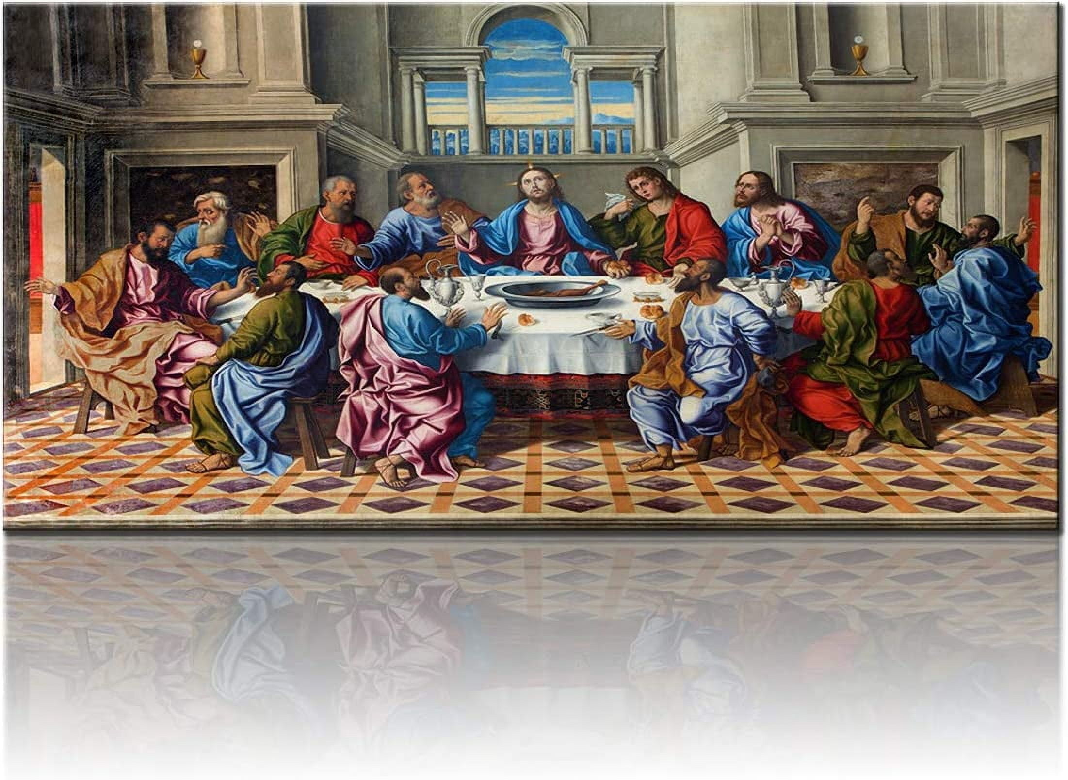 AABERIC The Last Supper Canvas Jesus Christ Pictures for Wall Paintings ...
